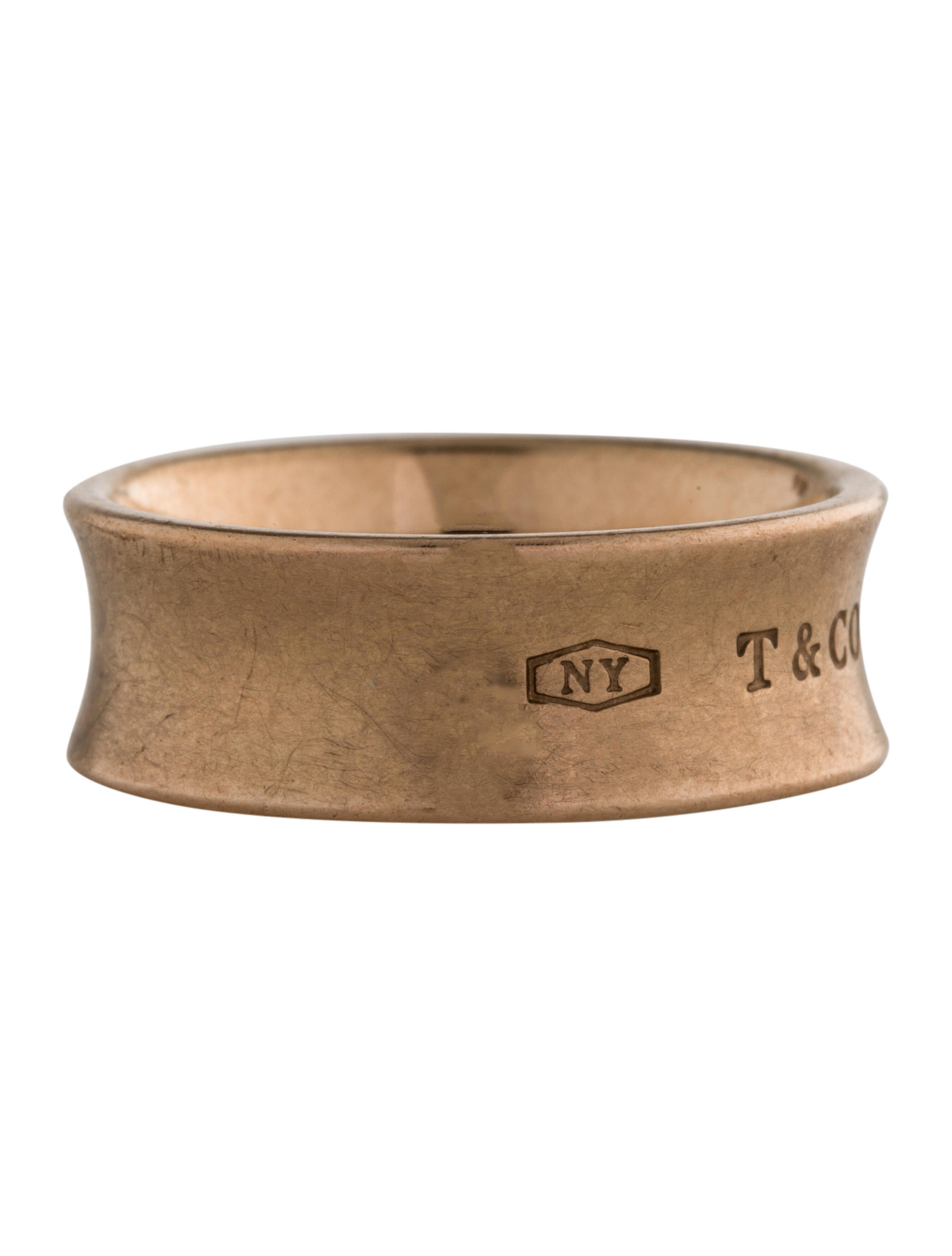 Tiffany & Co. 1837 Rubedo Medium Band - 18K Rose Gold Band, Rings ...