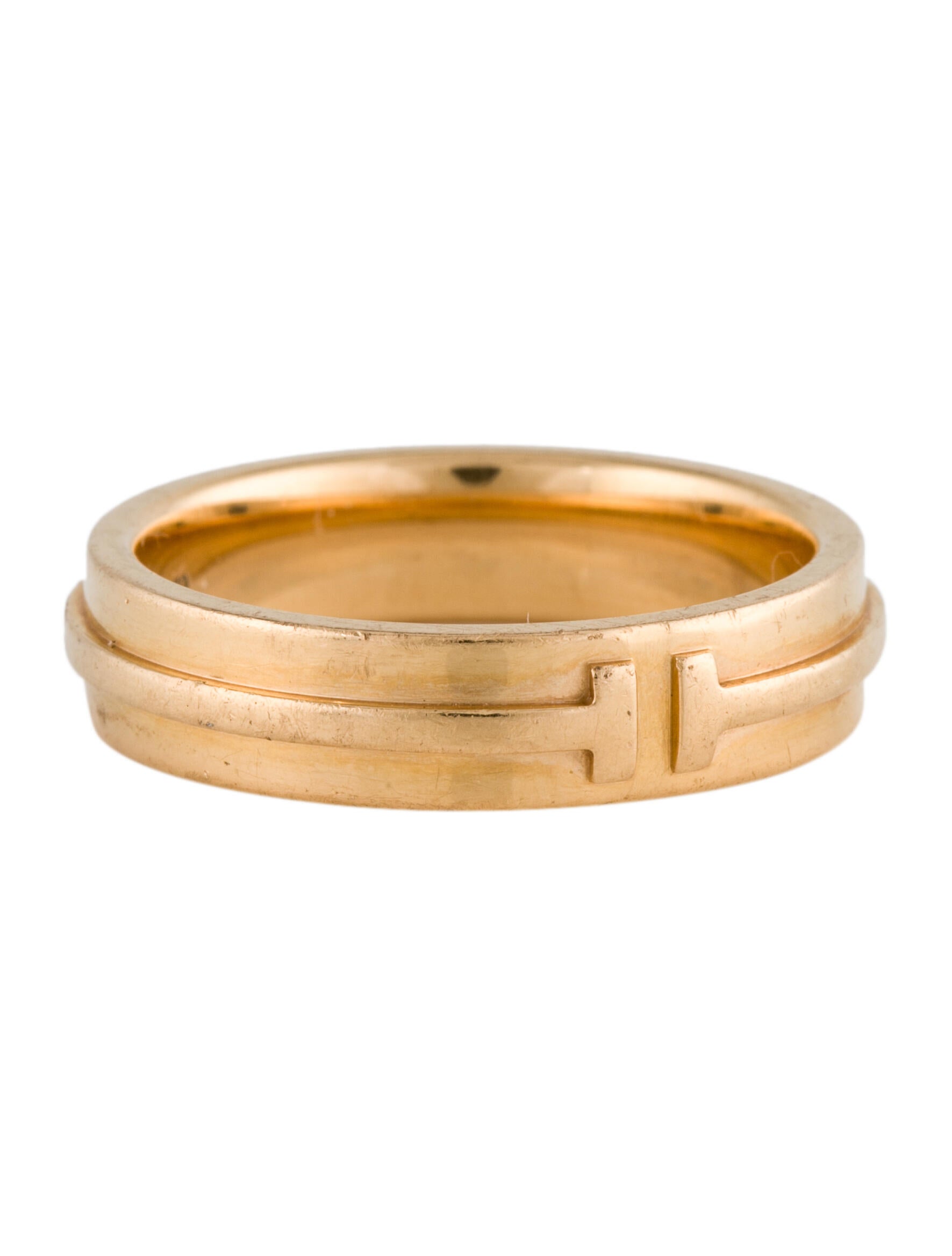 Tiffany & Co. Tiffany T Wide Band - 18K Rose Gold Wedding Band, Rings ...