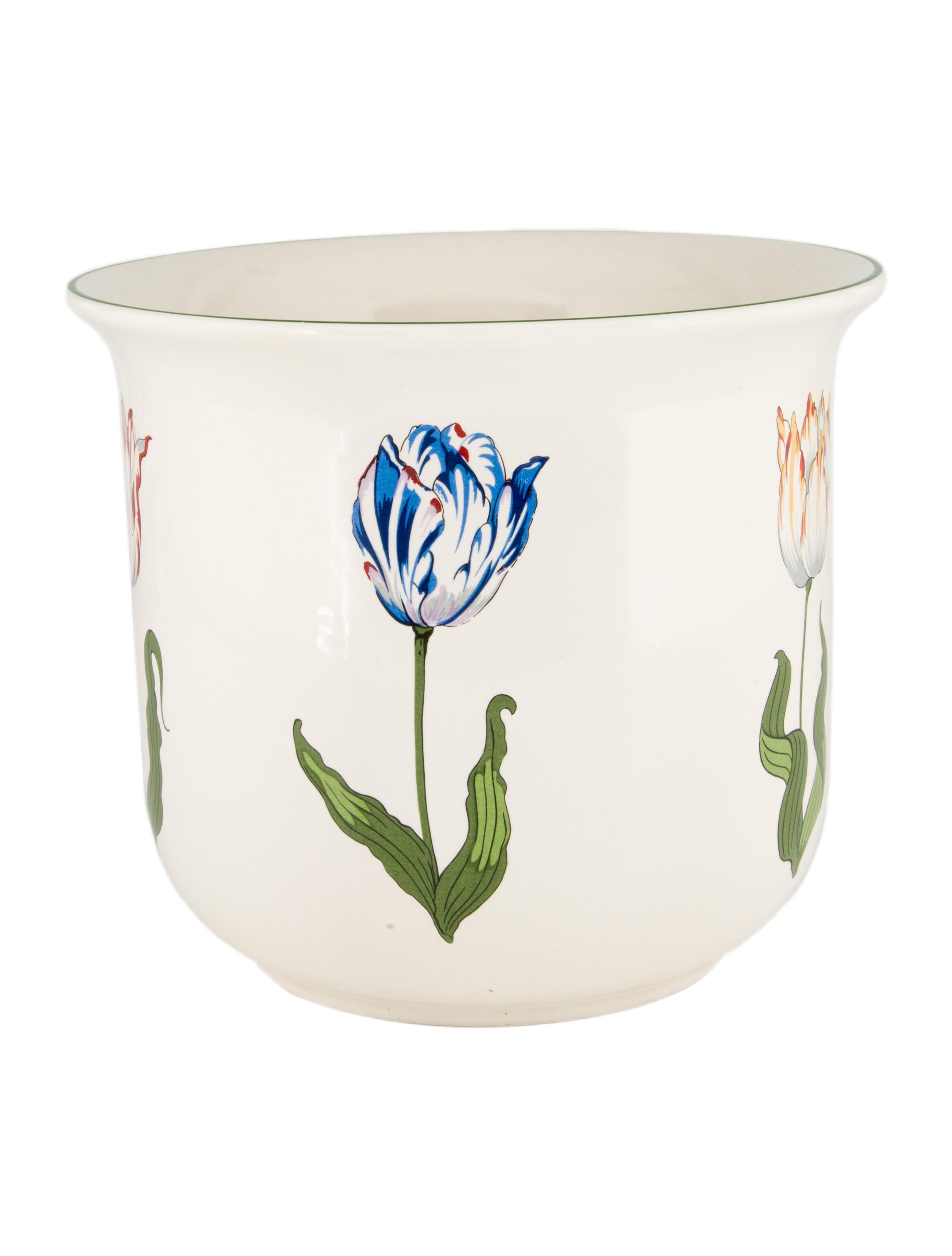 Tiffany & Co. Tiffany Tulips Cachepot - White Decorative Accents, Decor ...