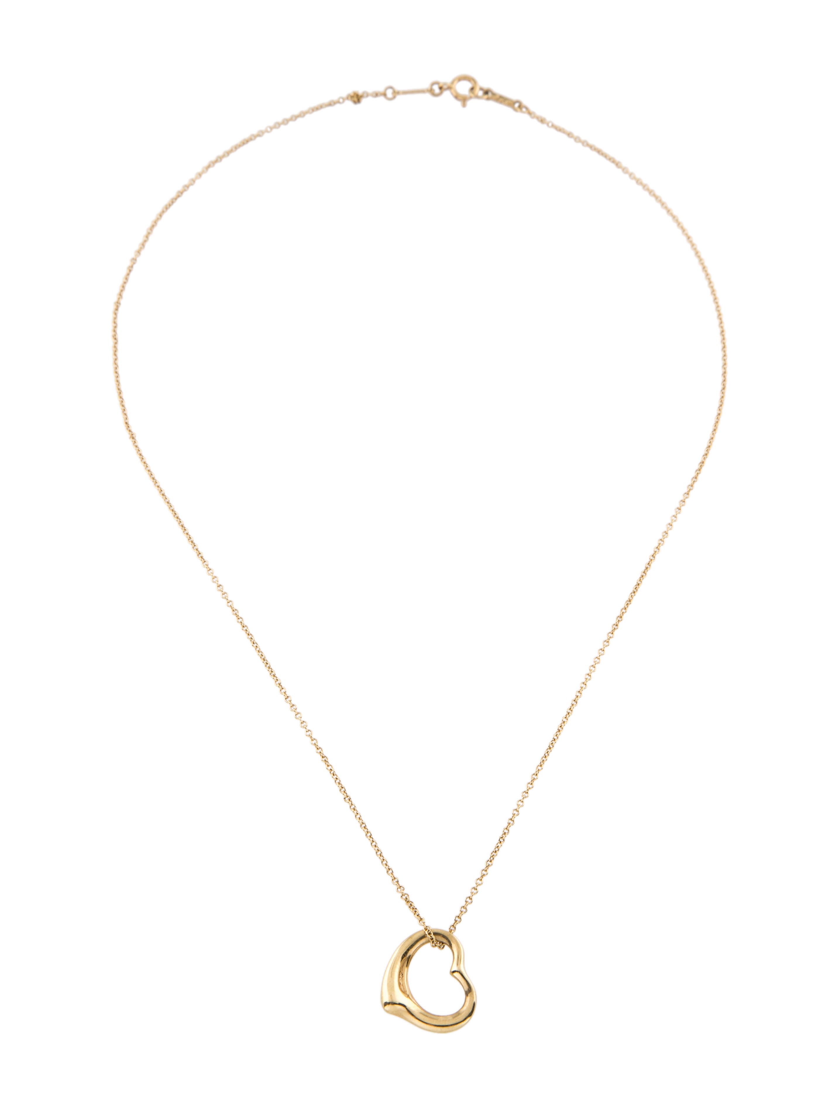 Tiffany & Co. Elsa Peretti® Open Heart Pendant - Pendant Necklace ...