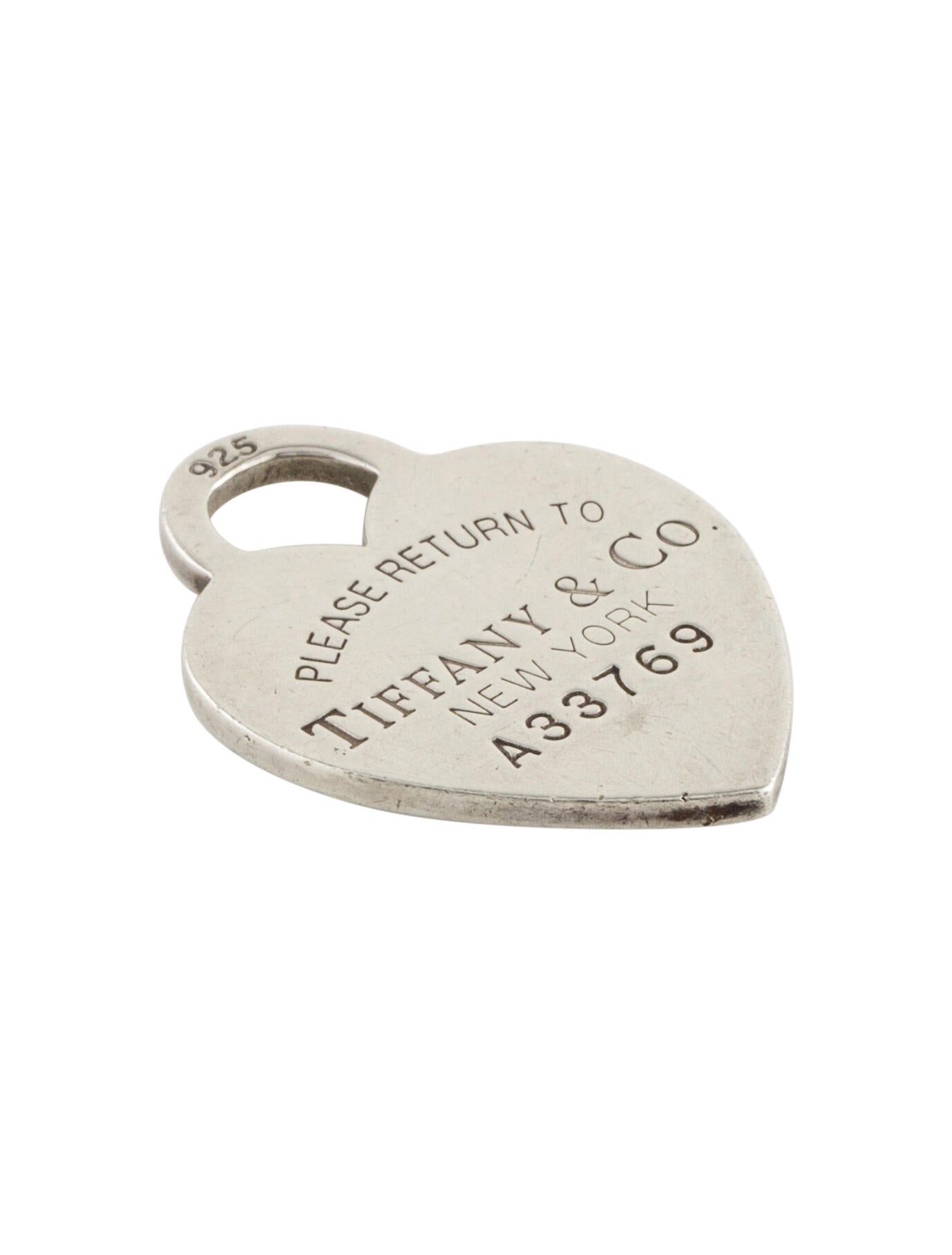 Tiffany & Co. Enamel Color Splash Heart Tag Pendant - Black, Sterling ...