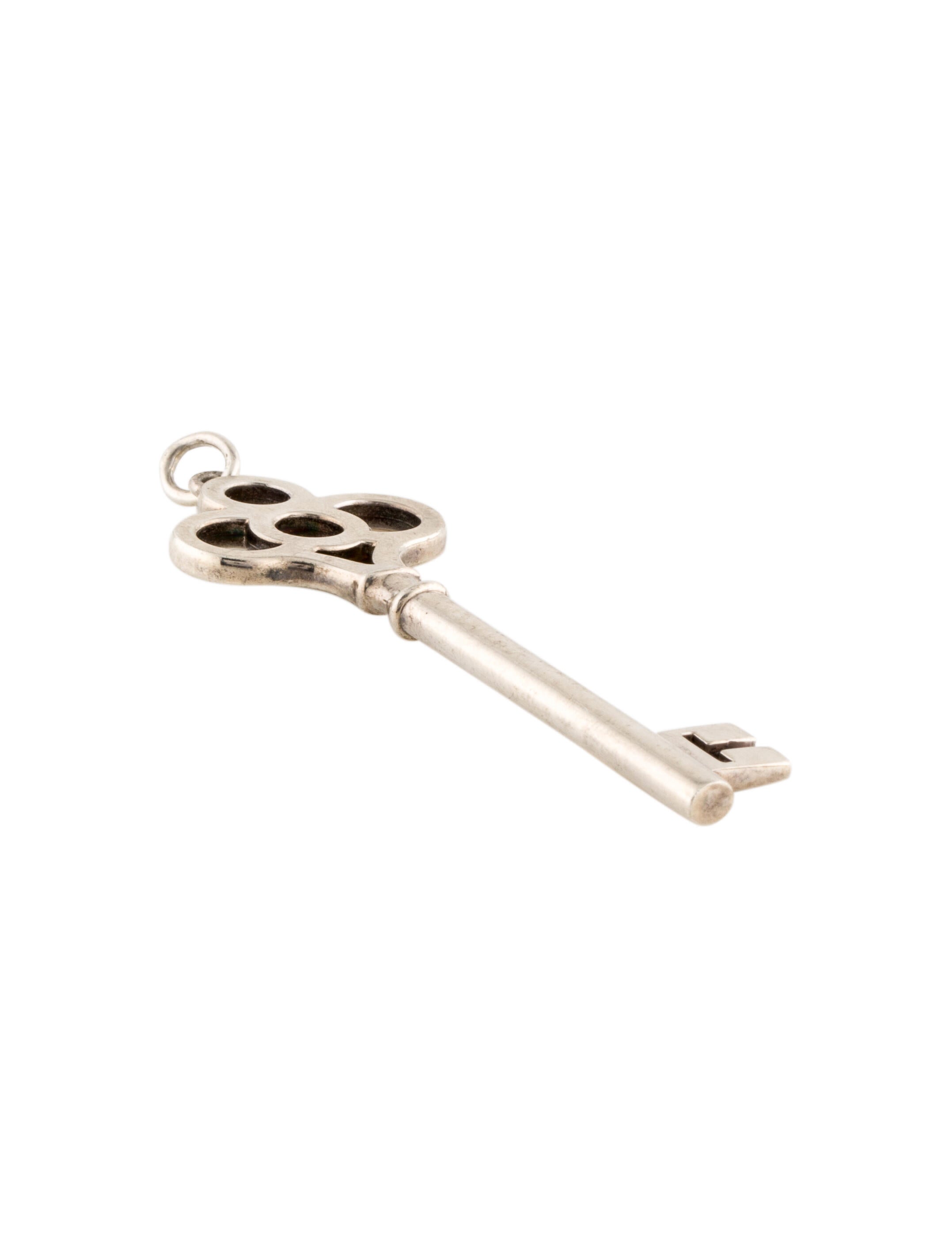 Tiffany & Co. Crown Key Pendant - Sterling Silver Pendant Necklace ...