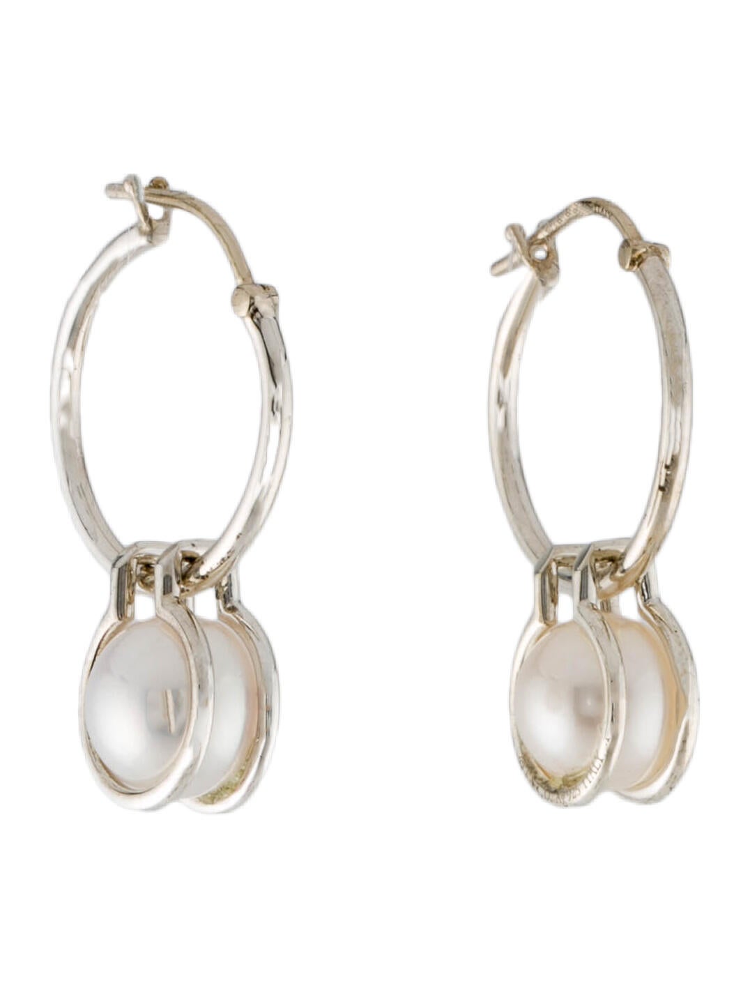 Tiffany & Co. Pearl Hoop Earrings - Drop, Earrings - TIF221571 | The ...