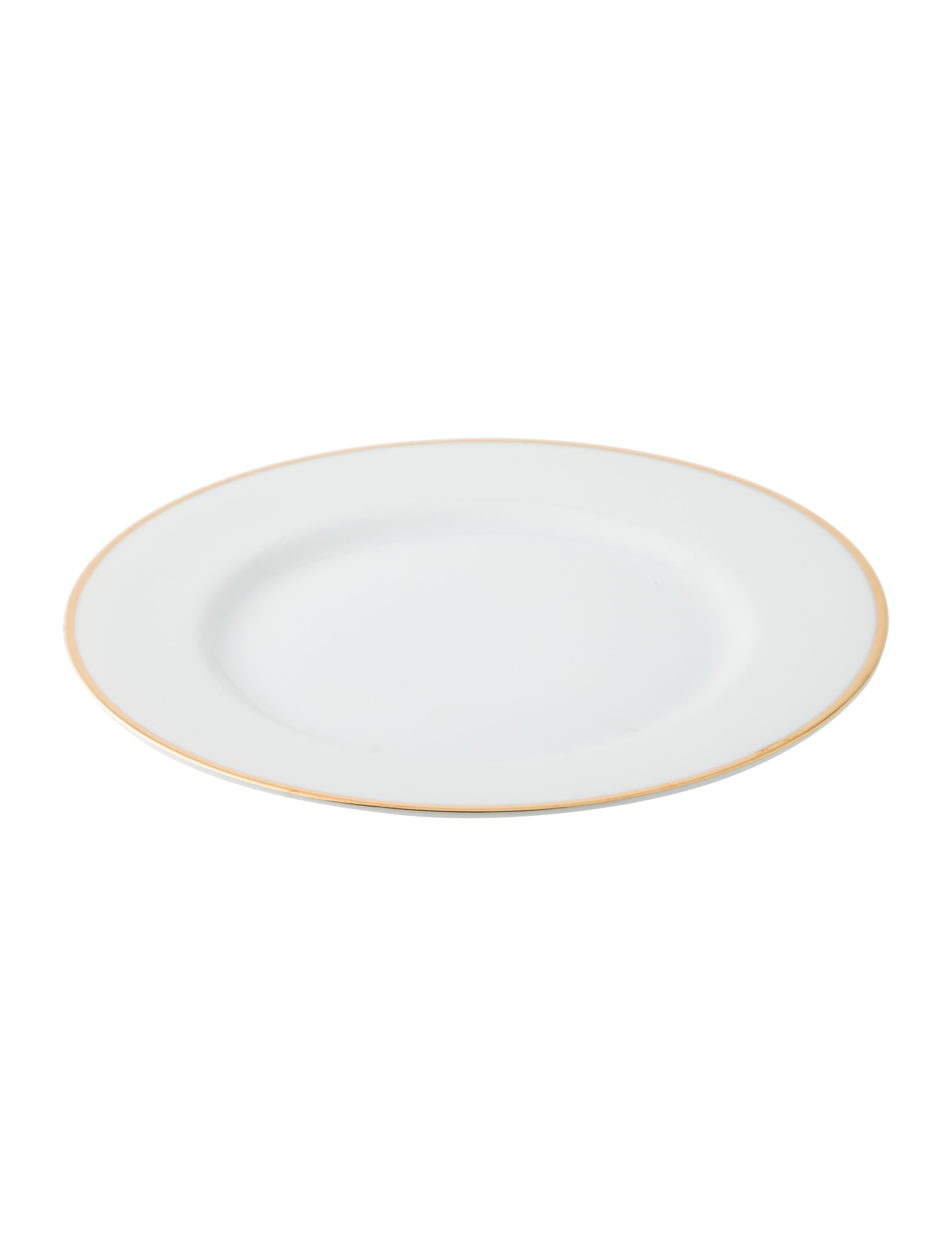 Tiffany & Co. Set of 6 Porcelain Dessert Plates - Gold, 6 pieces ...