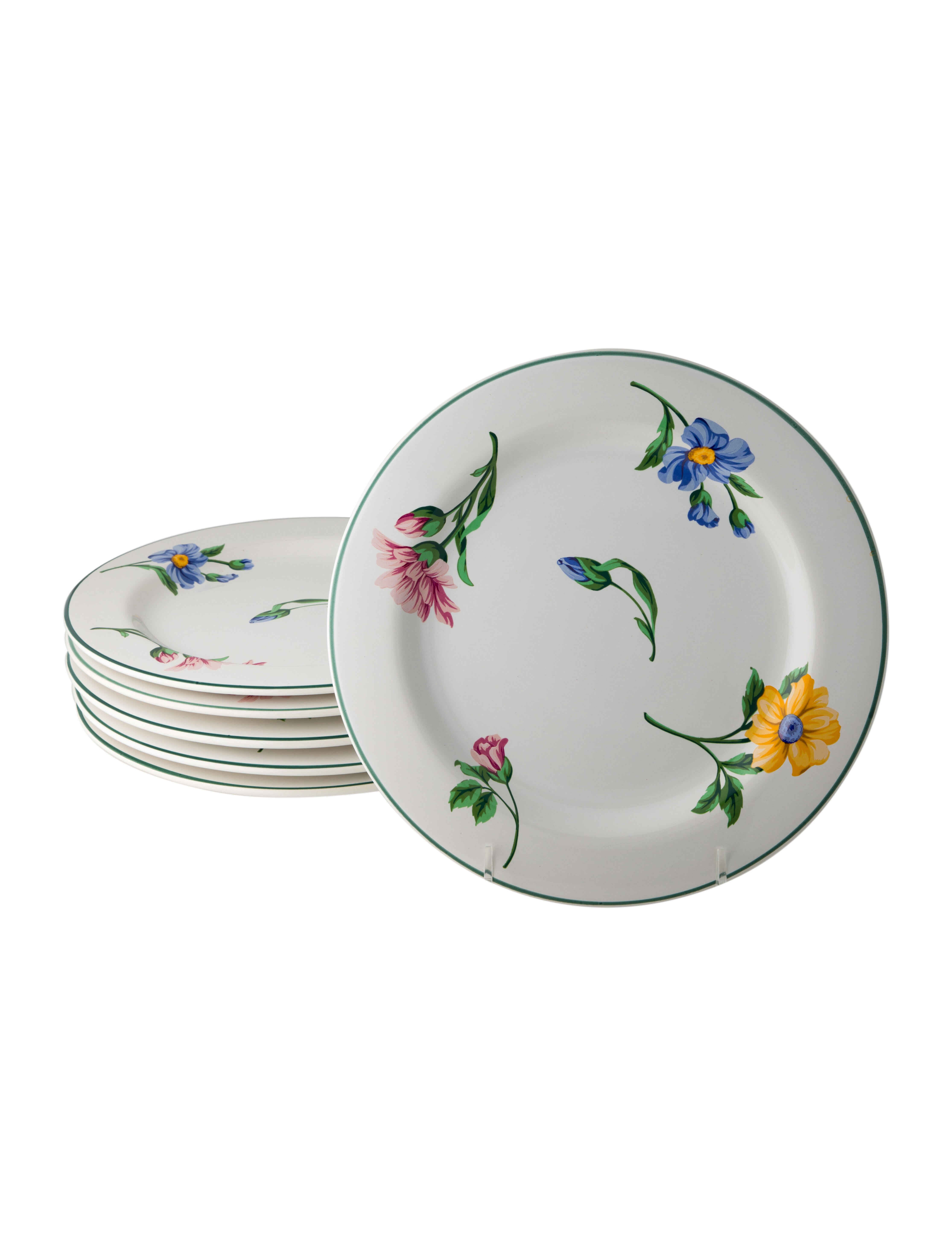 Tiffany & Co. Pair of Este Ceramiche Salad Plates - Blue, 2 pieces ...