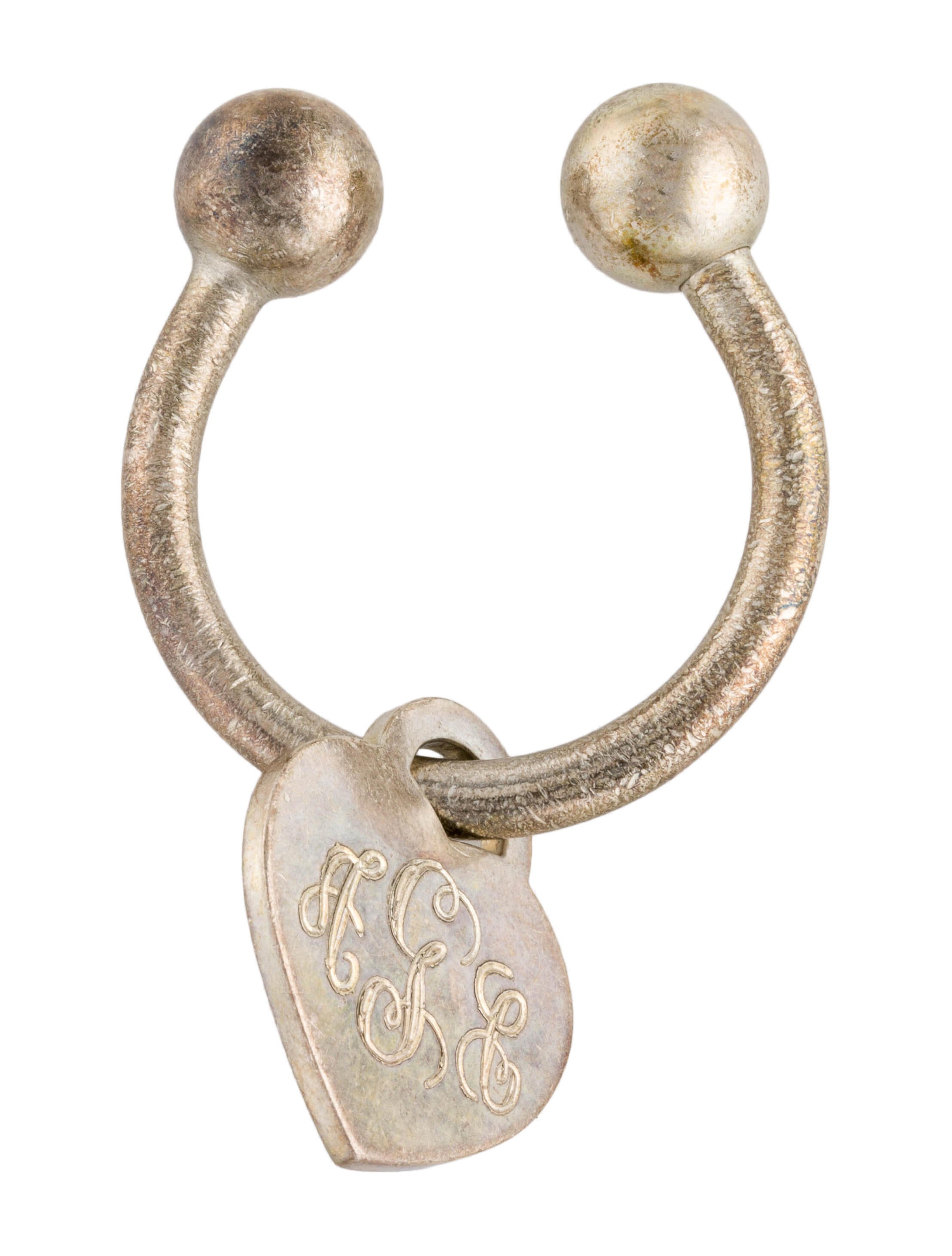 Tiffany & Co. Sterling Silver Septum Keychain - Silver Keychains ...