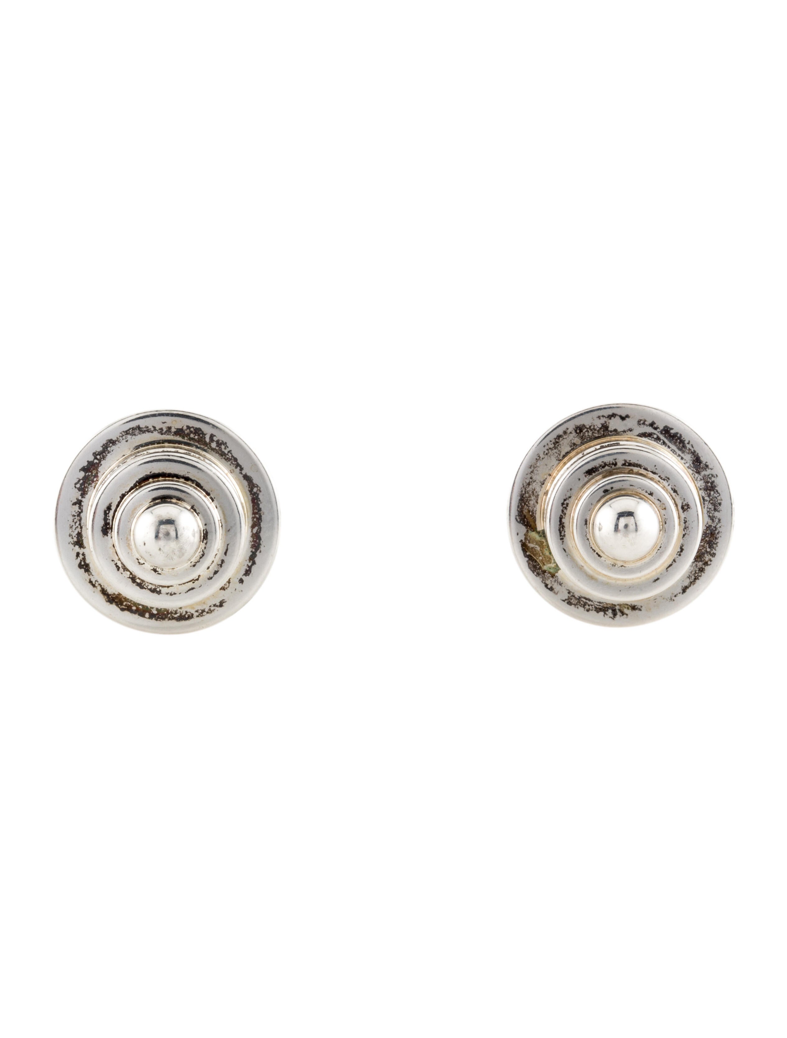 Tiffany & Co. Round Stacked Cufflinks - Sterling Silver - TIF225734 ...