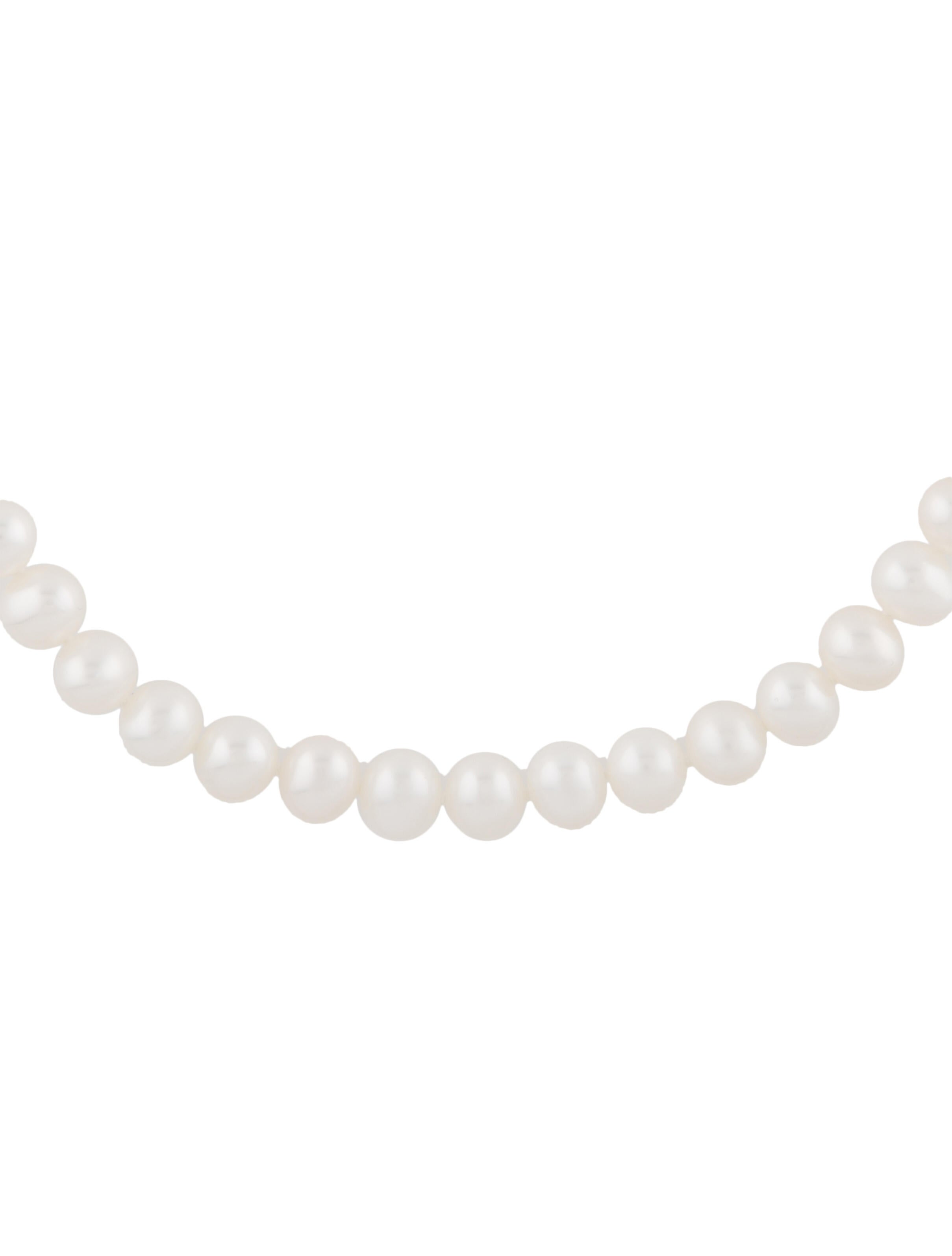 Tiffany & Co. Ziegfeld Collection Pearl Bead Strand Necklace - Sterling ...