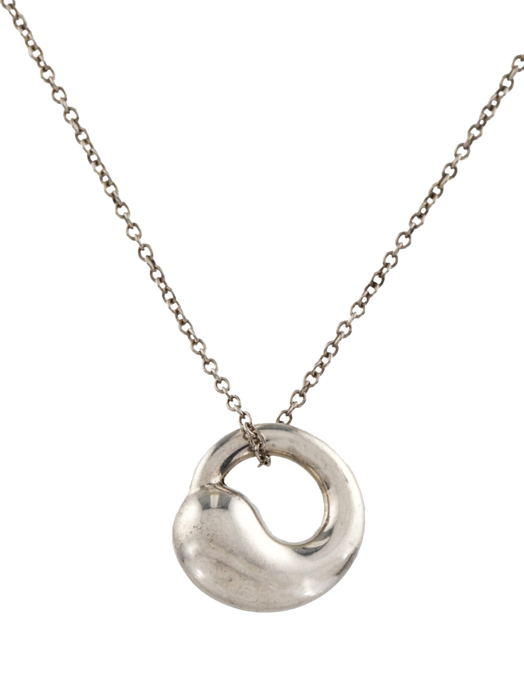 Tiffany & Co. Eternal Circle Pendant Necklace - Sterling Silver Pendant ...