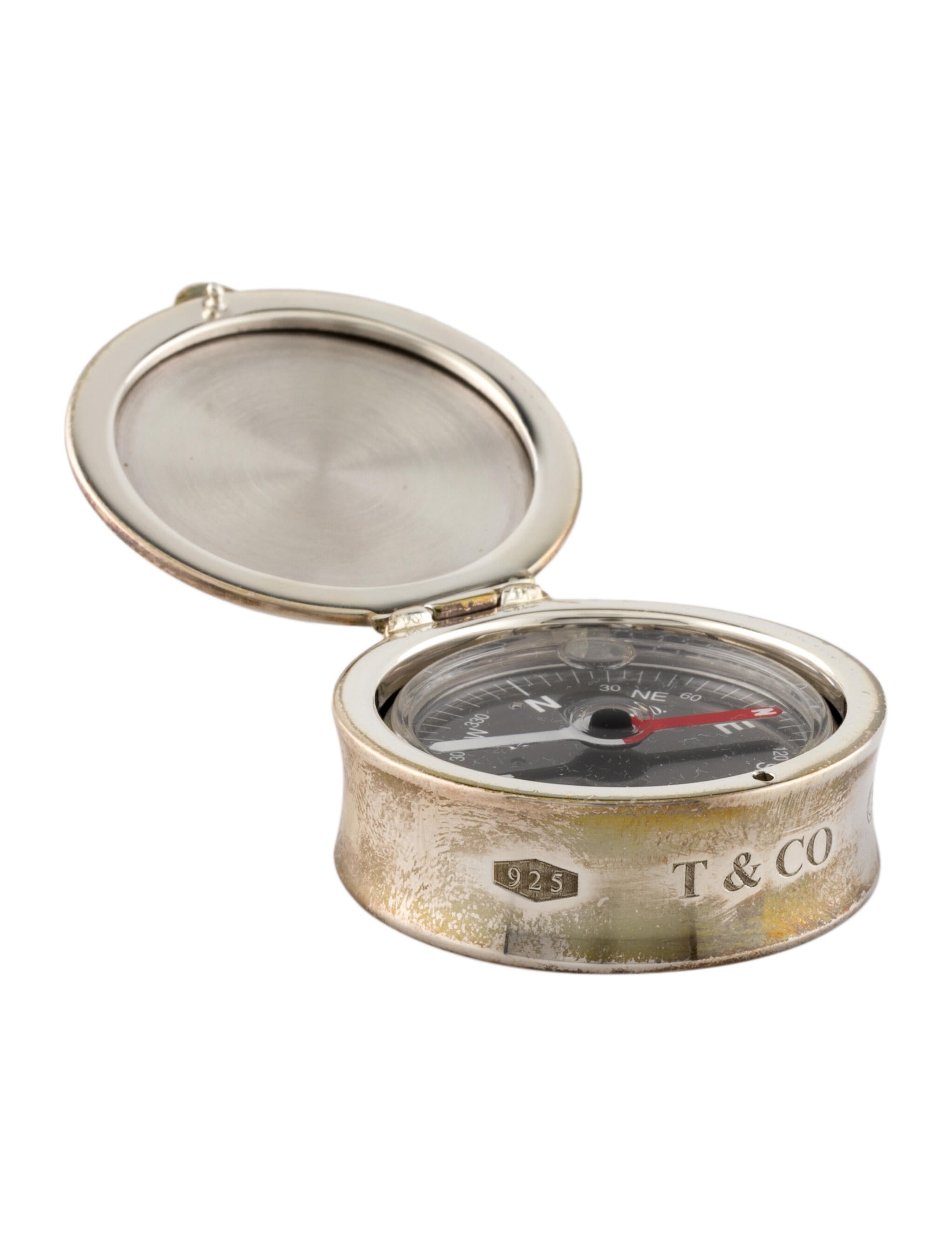 Tiffany & Co. 1837 Sterling Silver Compass - Silver Tech & Travel ...