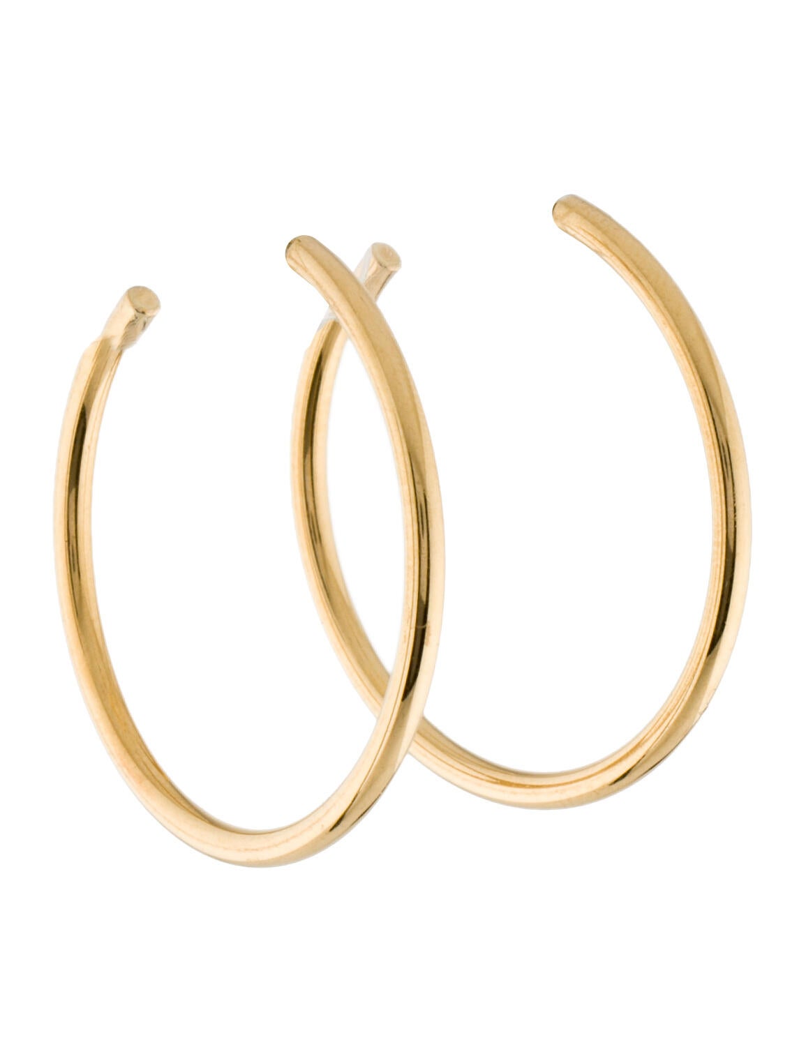 Tiffany & Co. 18K Diamond Metro Hoop Earrings - 18K White Gold Hoop ...