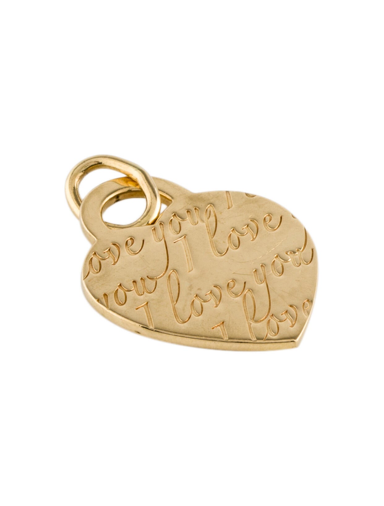 Tiffany & Co. 18K 'I Love you' Heart Pendant - Pendant Necklace ...