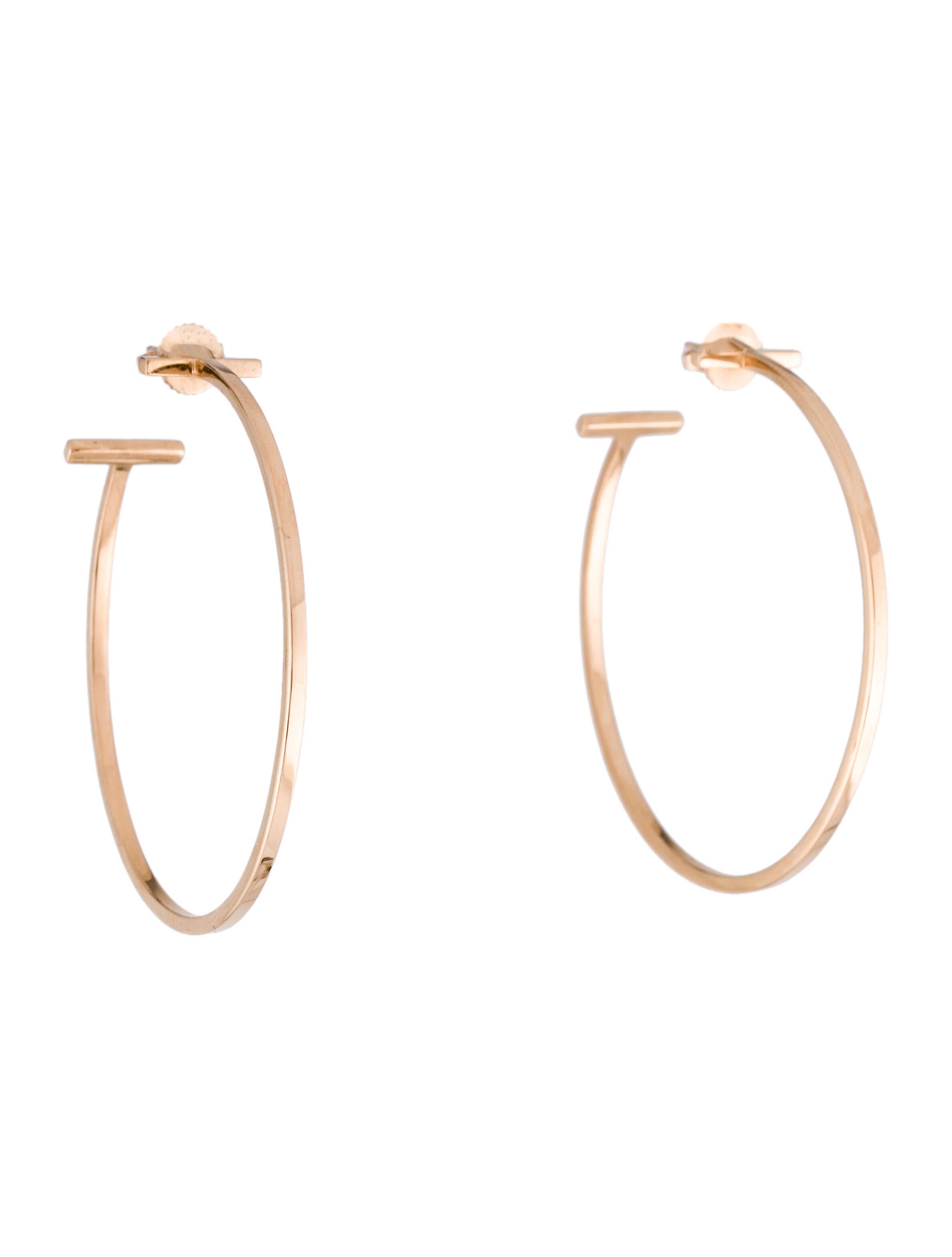 Tiffany & Co. 18K Diamond Metro Hoop Earrings - 18K White Gold Hoop ...