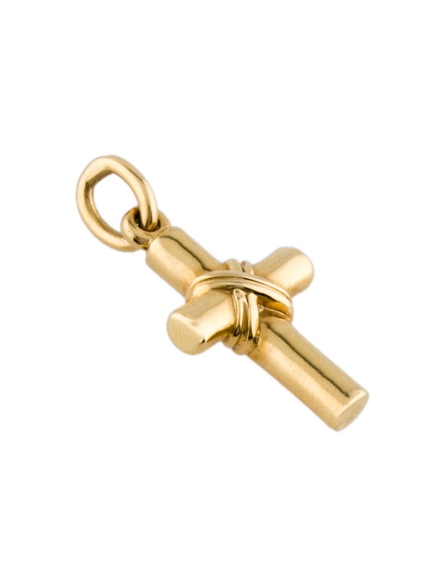 Tiffany & Co. 18K Cross Charm - 18K Yellow Gold - TIF231660 | The RealReal