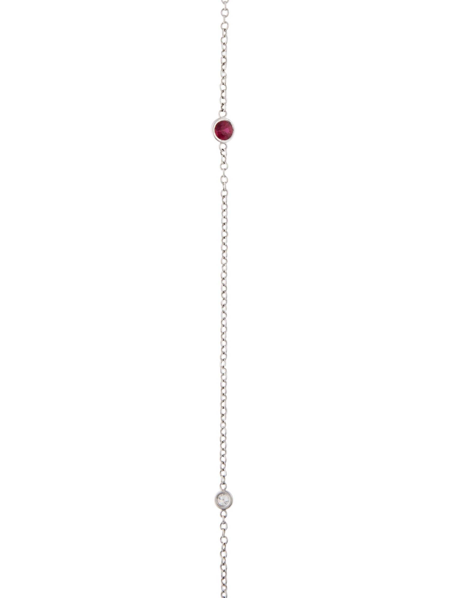 Tiffany & Co. Platinum Ruby & Diamond Color by the Yard Sprinkle ...