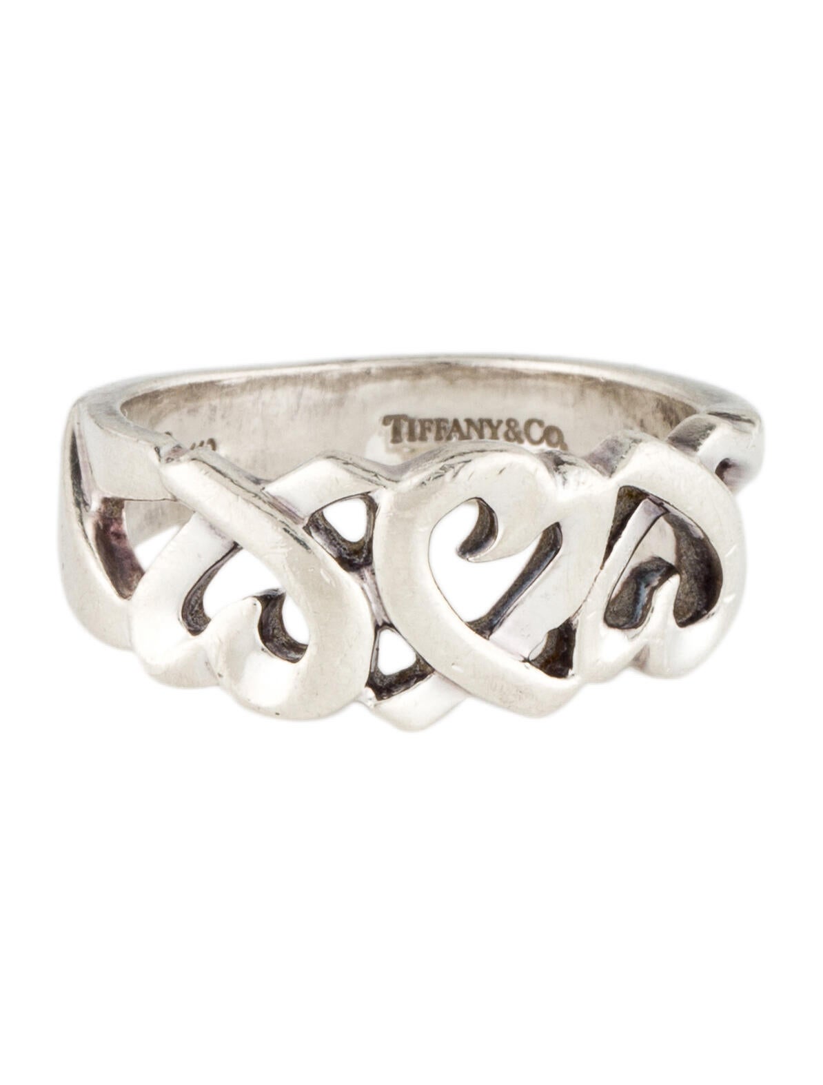 Tiffany & Co. Loving Heart Band - Sterling Silver Band, Rings ...