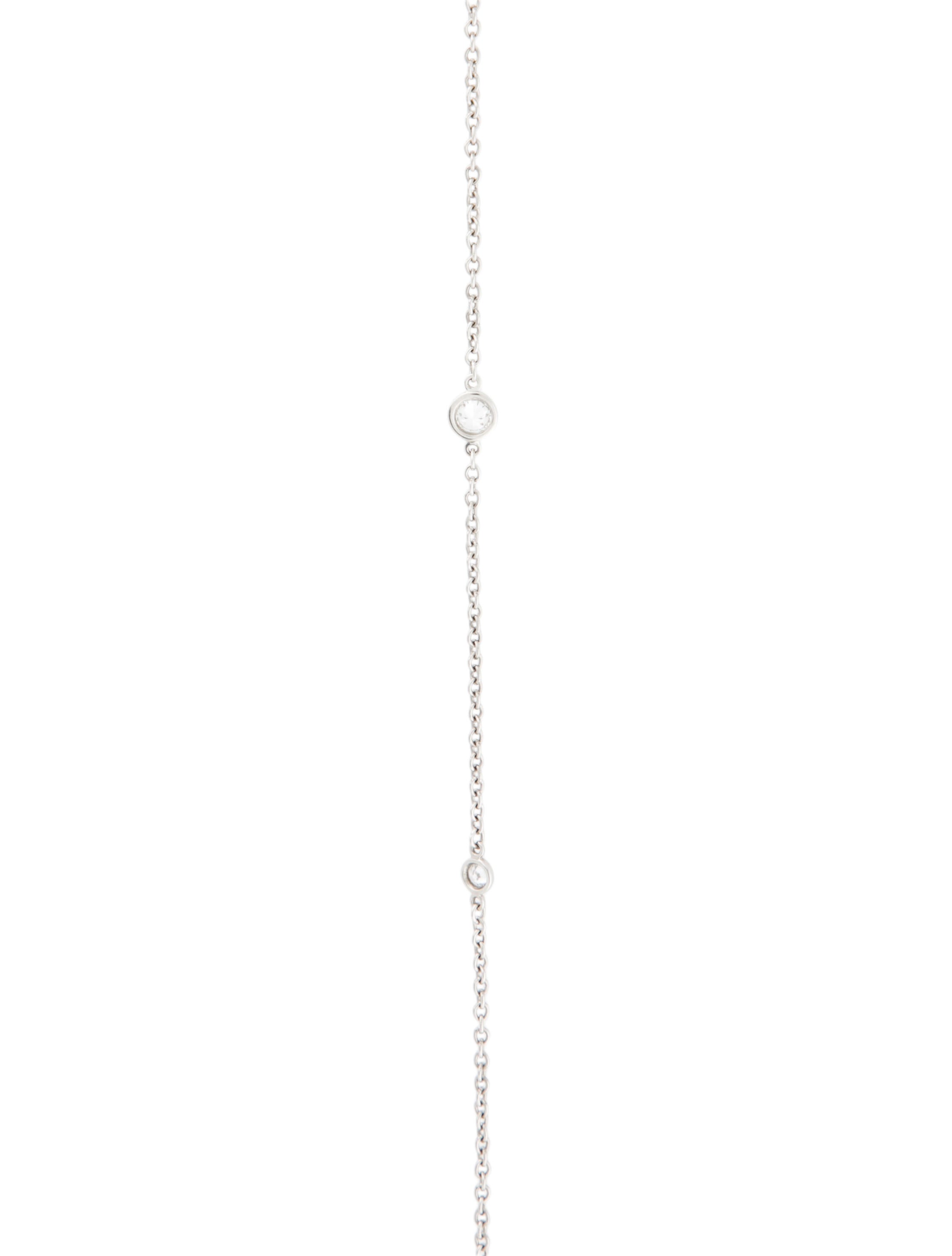 Tiffany & Co. Platinum Diamonds By the Yard Sprinkle Necklace - Chain ...