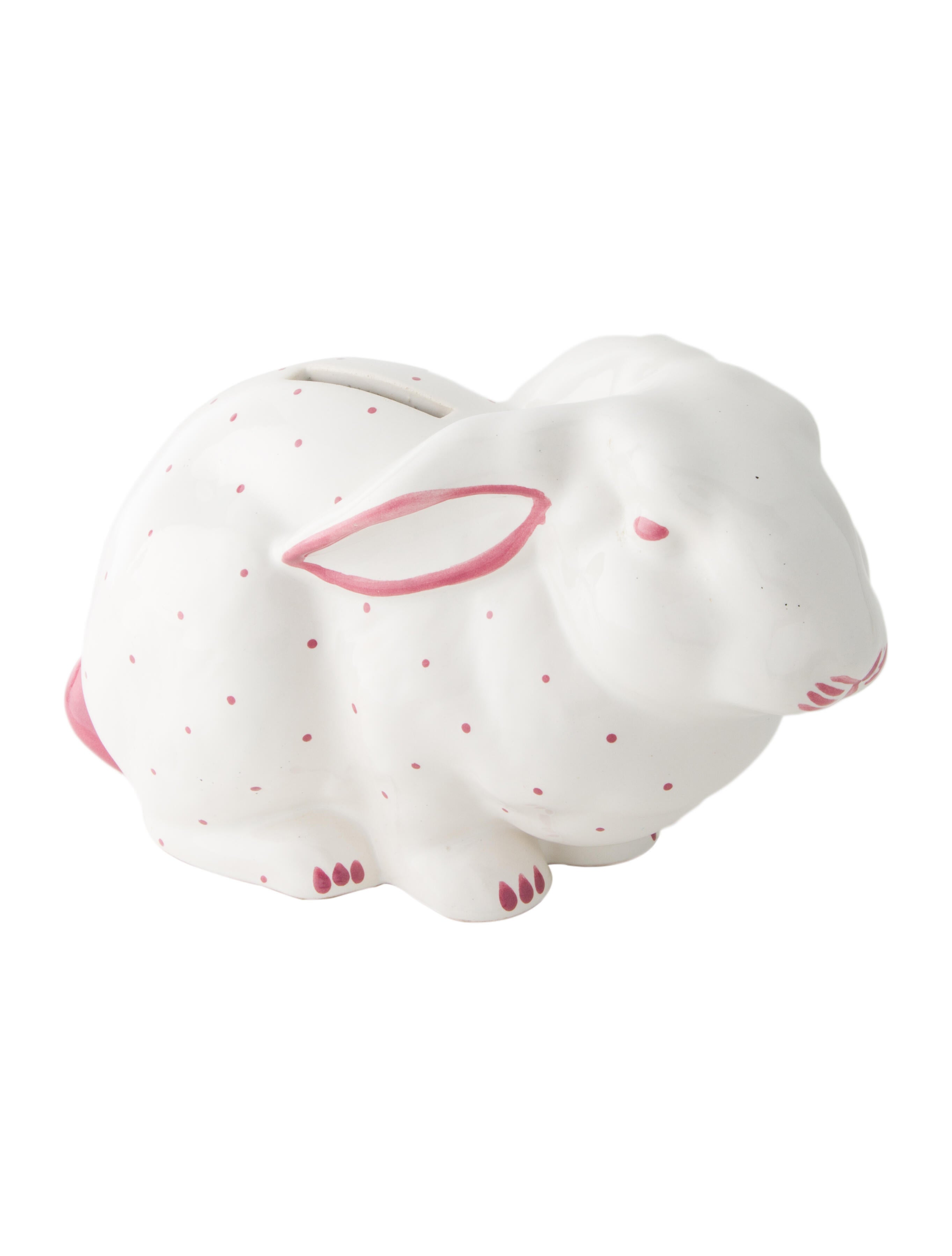 Tiffany & Co. Ceramic Bunny Coin Bank - Pink Kids Decor & Accessories ...