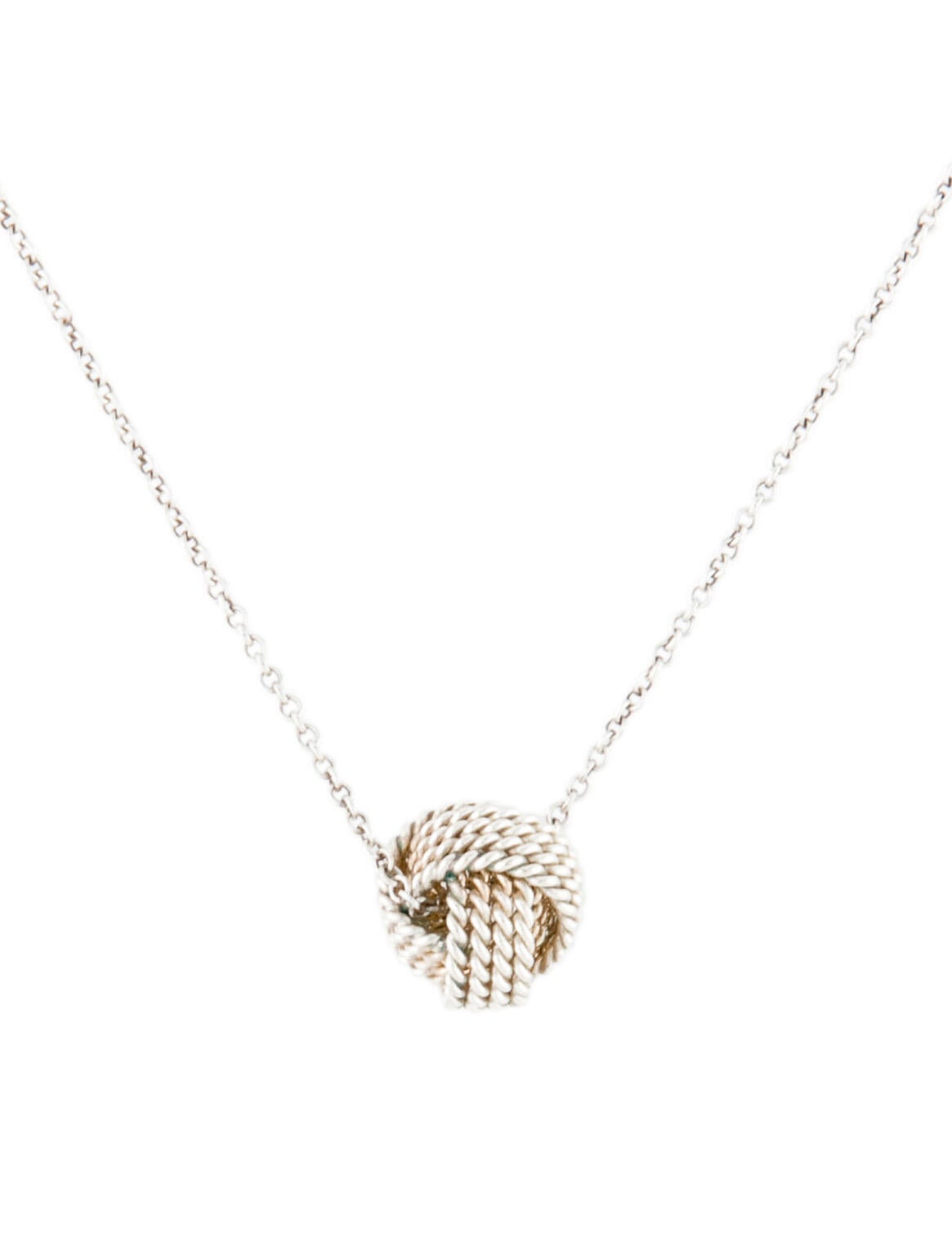 Tiffany & Co. Twist Knot Pendant - Sterling Silver Pendant Necklace ...