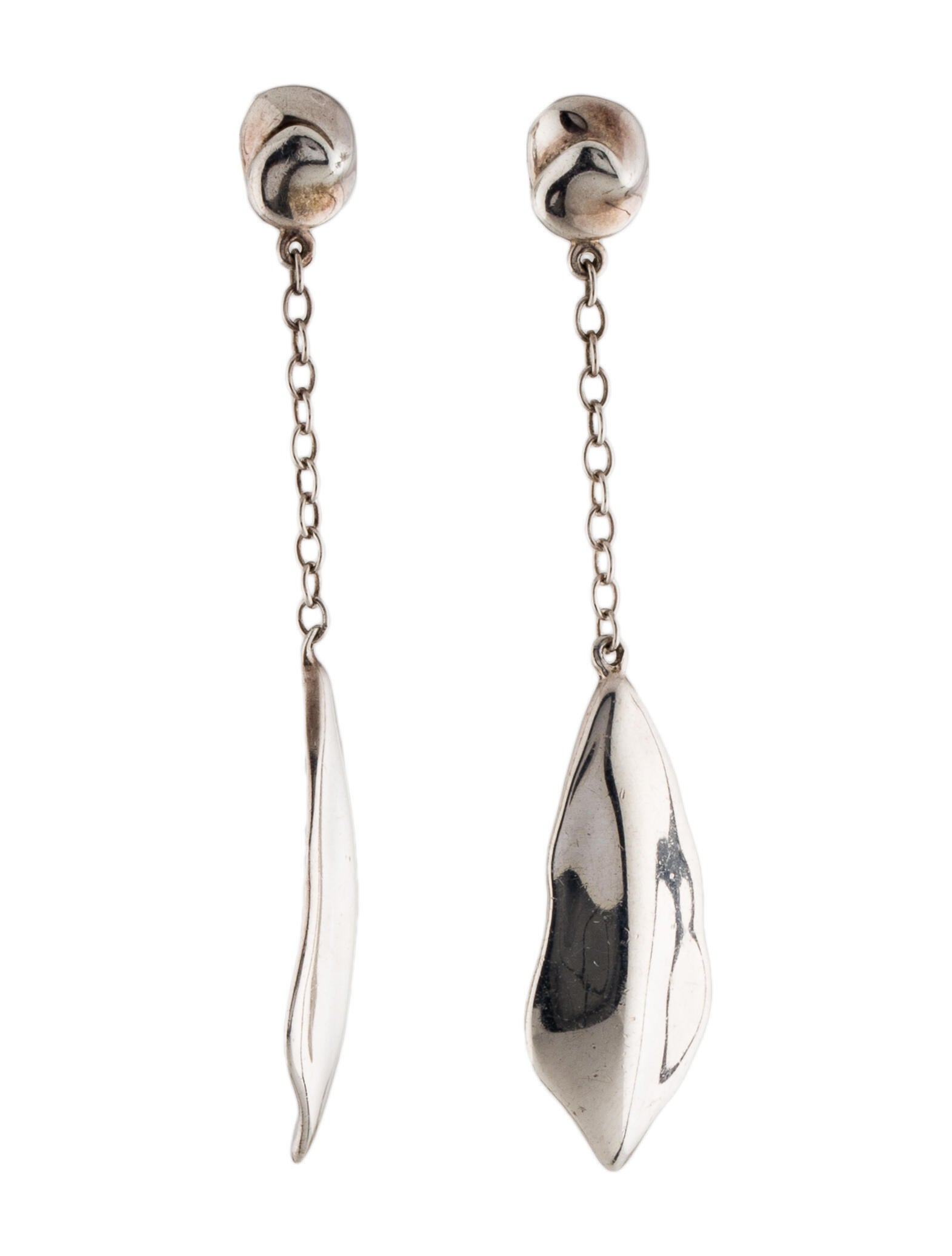 Tiffany & Co. Platinum Diamond Grace Earrings - 950 Platinum Drop ...