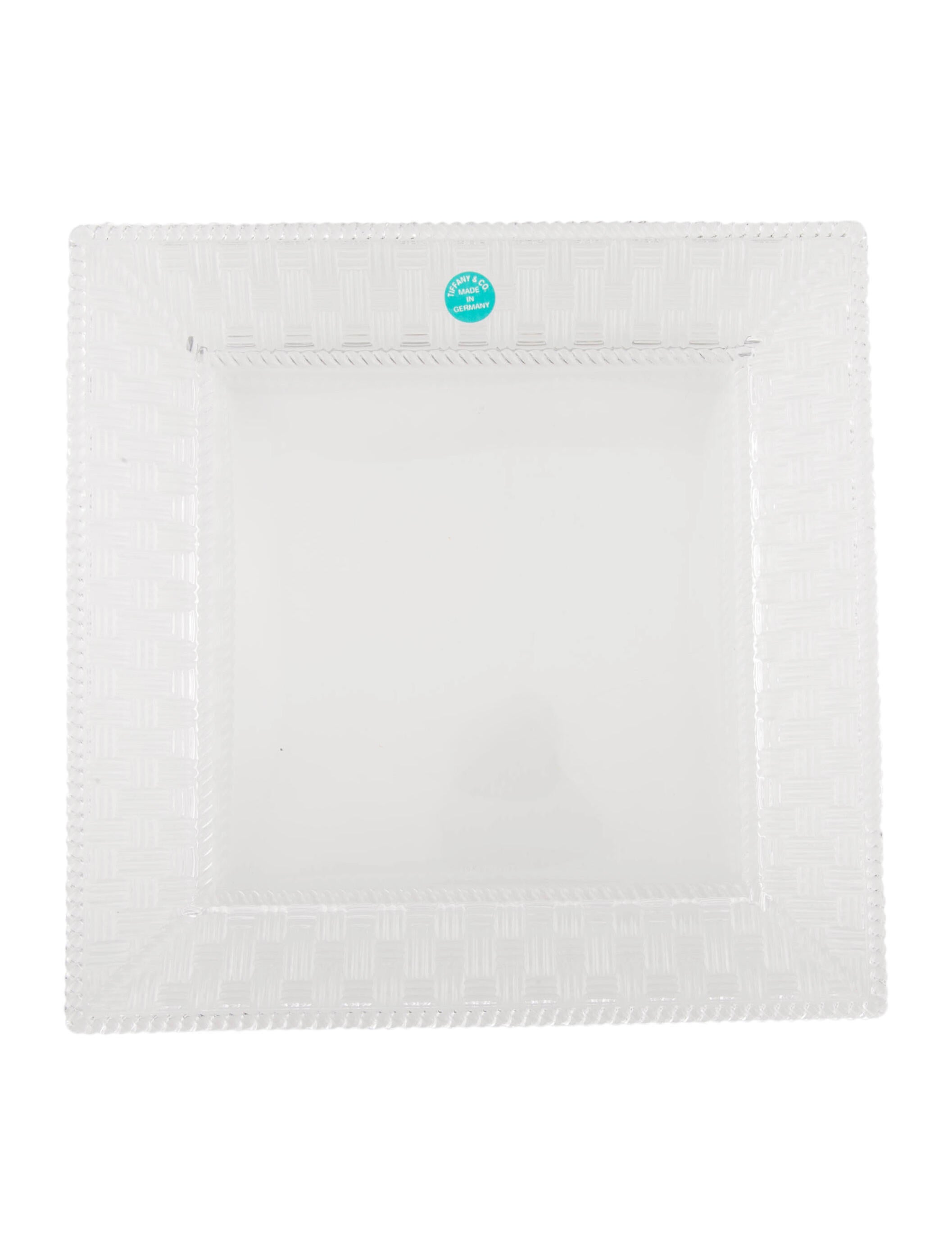 Tiffany & Co. Woven Square Tray - Clear Decorative Accents, Decor ...