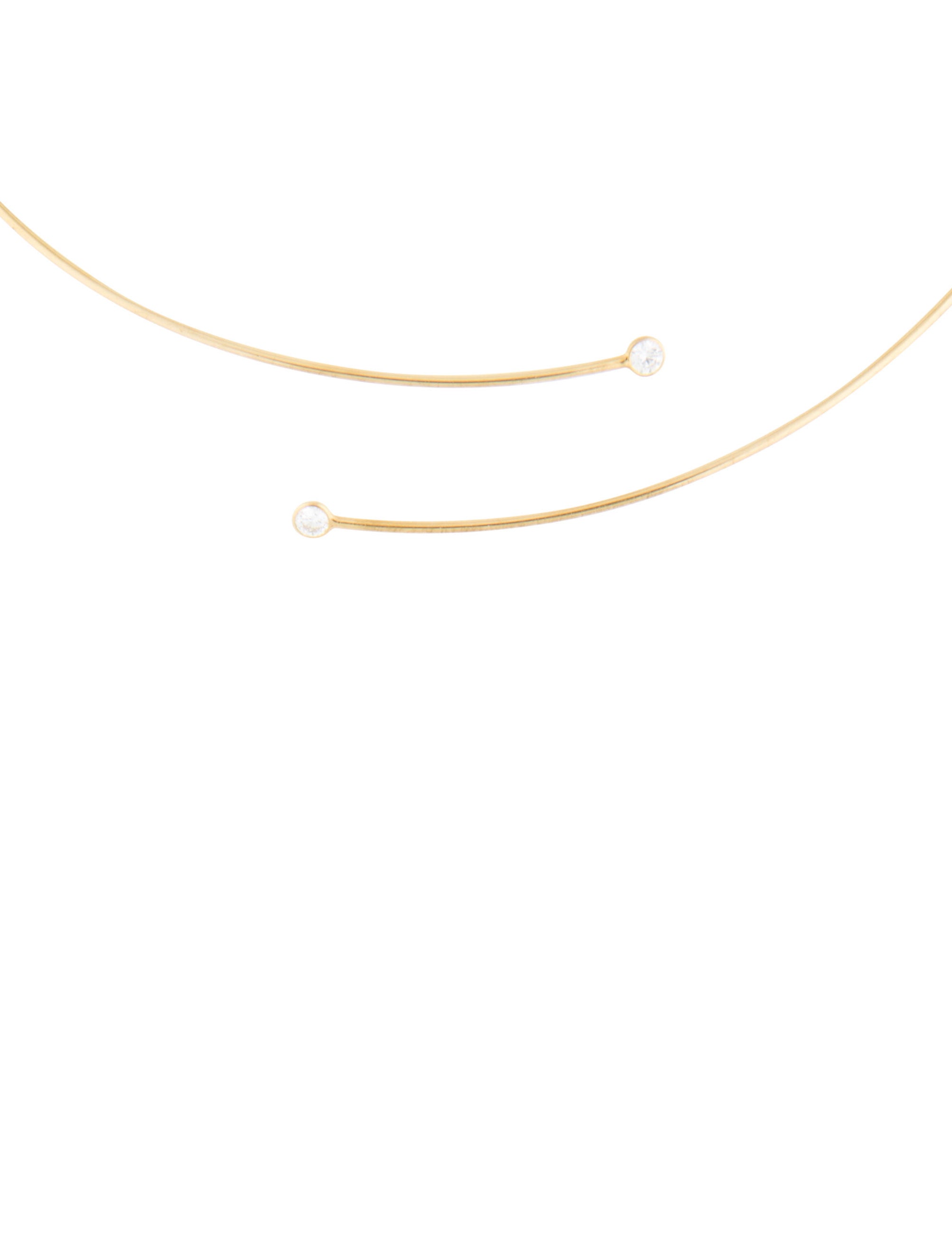 Tiffany & Co. 18K Diamond Hoop Choker - Choker, Necklaces - TIF237758 ...