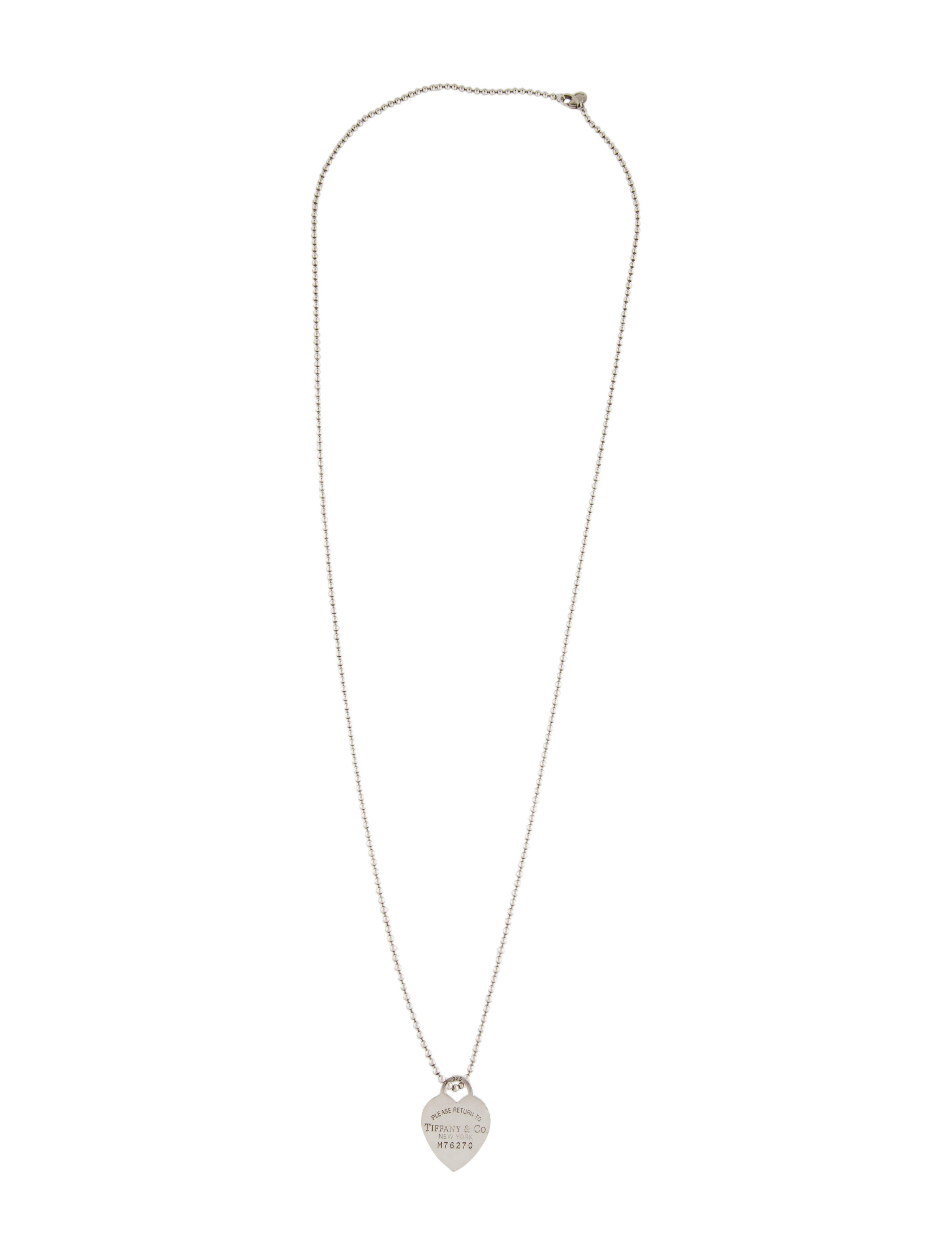 Tiffany & Co. Return To Tiffany Heart Tag Pendant Necklace - Sterling ...