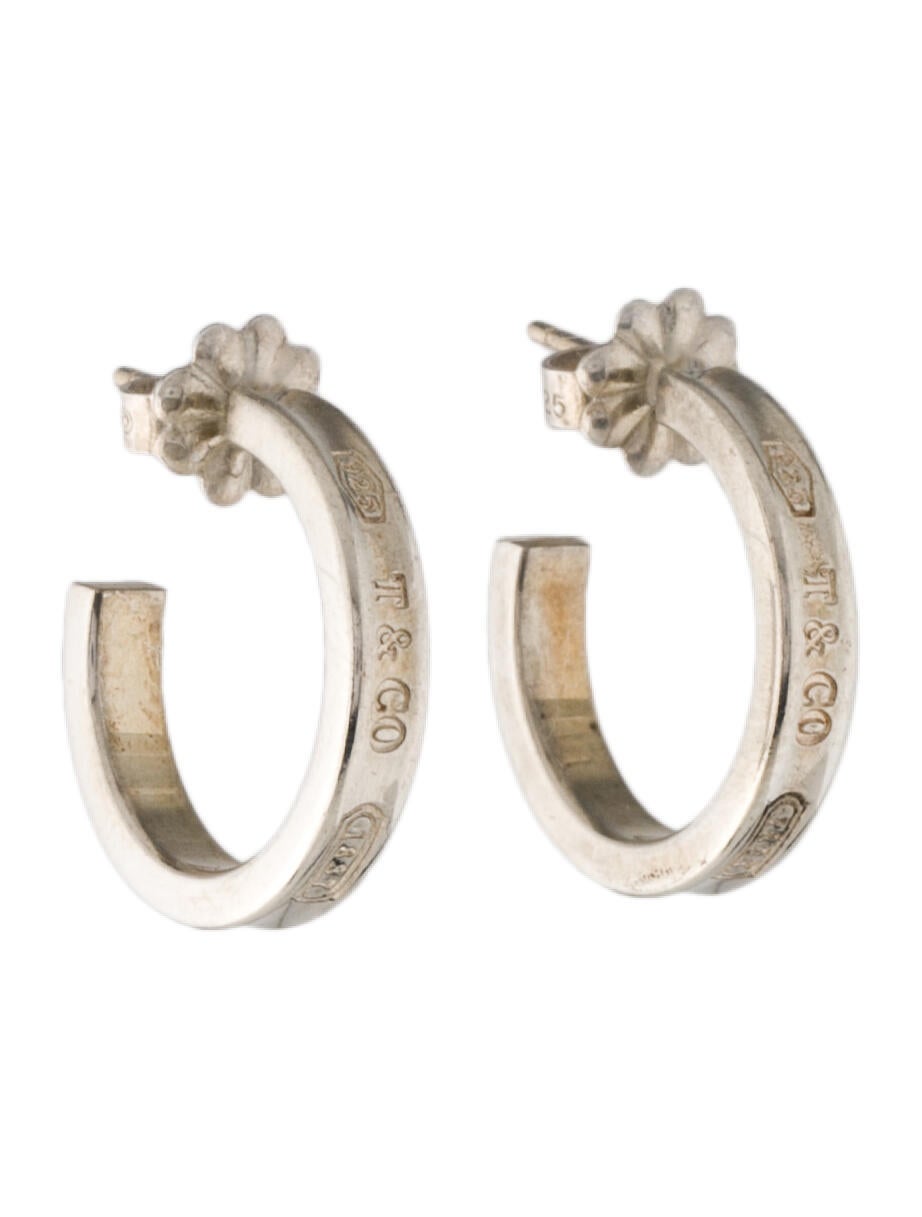 Tiffany & Co. 1837 Hoop Earrings - Sterling Silver Hoop, Earrings ...