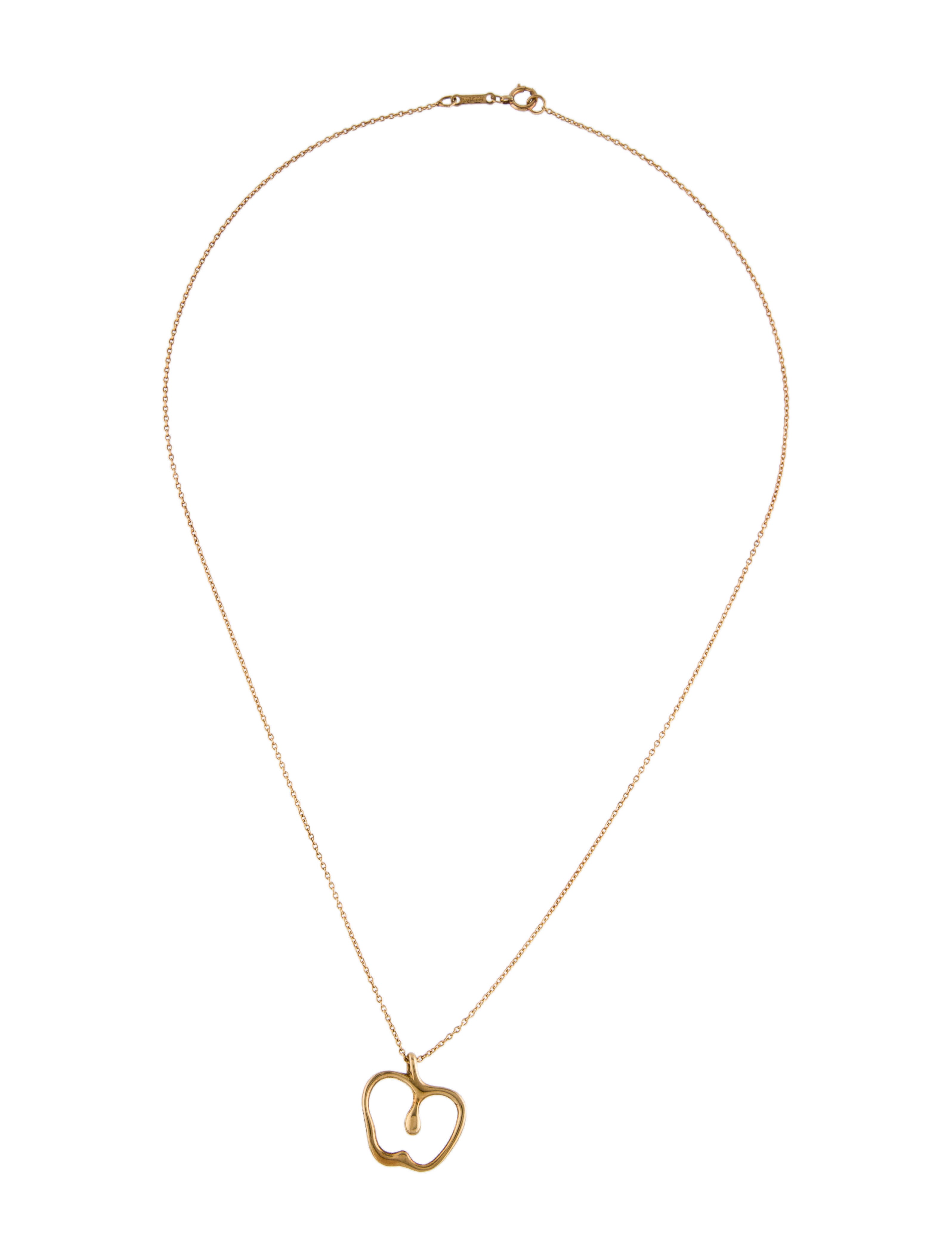 Tiffany & Co. 18K Open Apple Pendant - Pendant Necklace, Necklaces ...