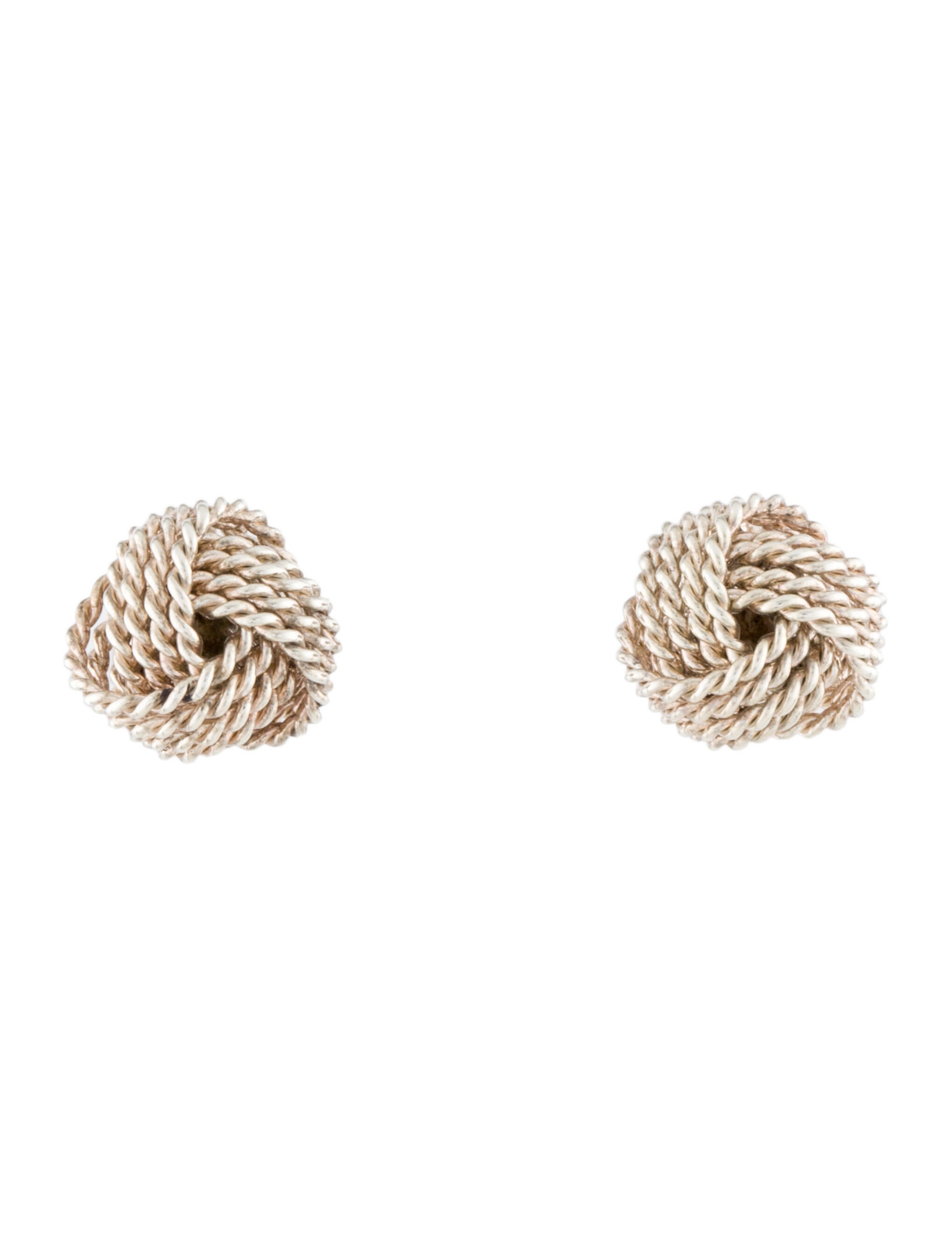 Tiffany & Co. Twist Knot Stud Earrings - Sterling Silver Stud, Earrings ...