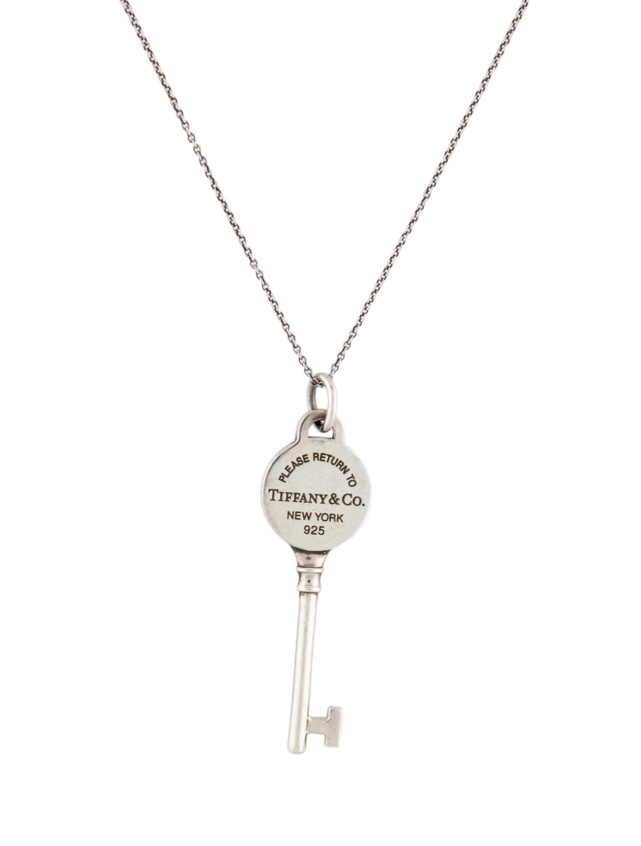 Tiffany & Co. Return to Tiffany® Round Key Pendant Necklace - Sterling ...