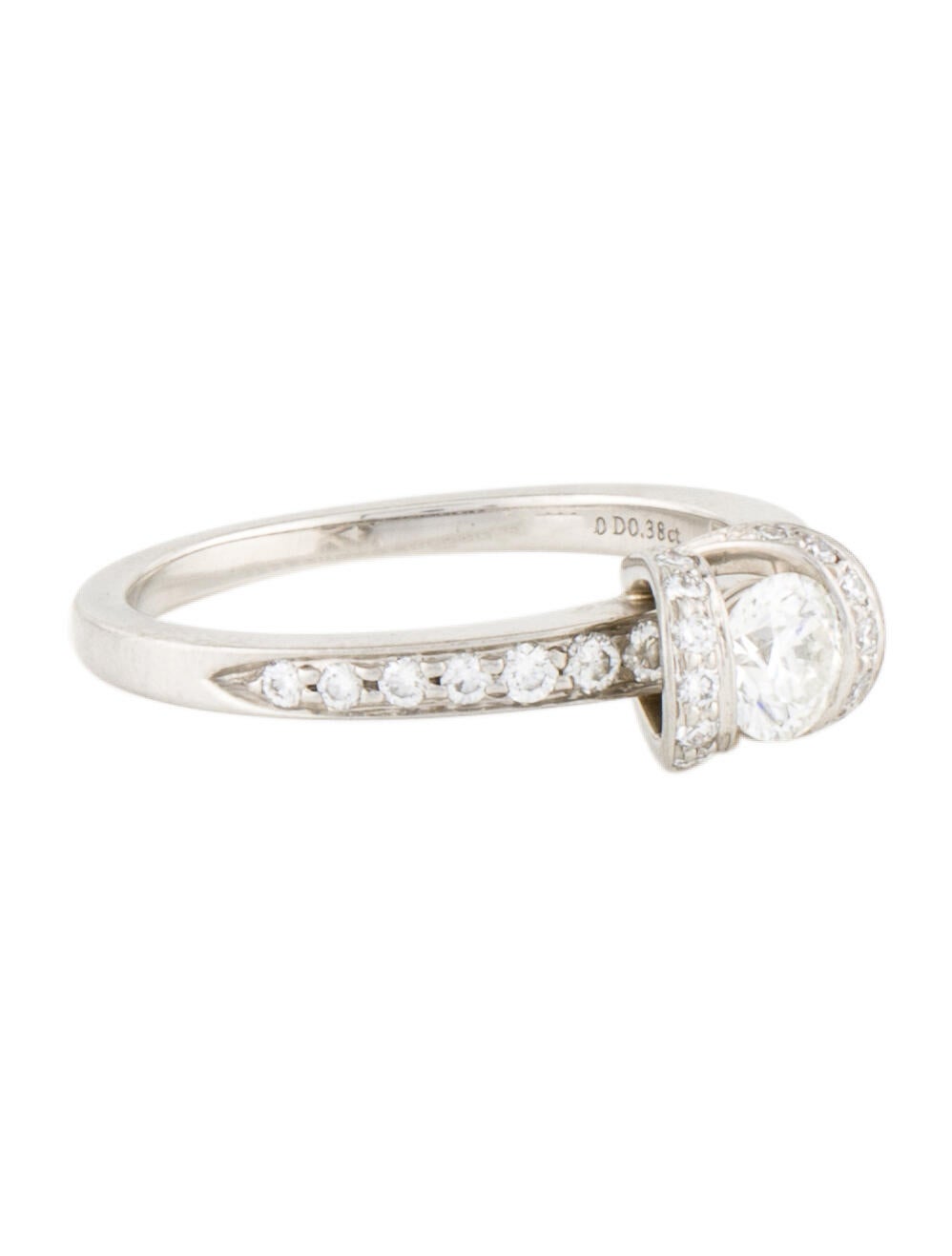 Tiffany & Co. Tiffany & Co. Platinum Diamond Tiffany Ribbon Engagement ...