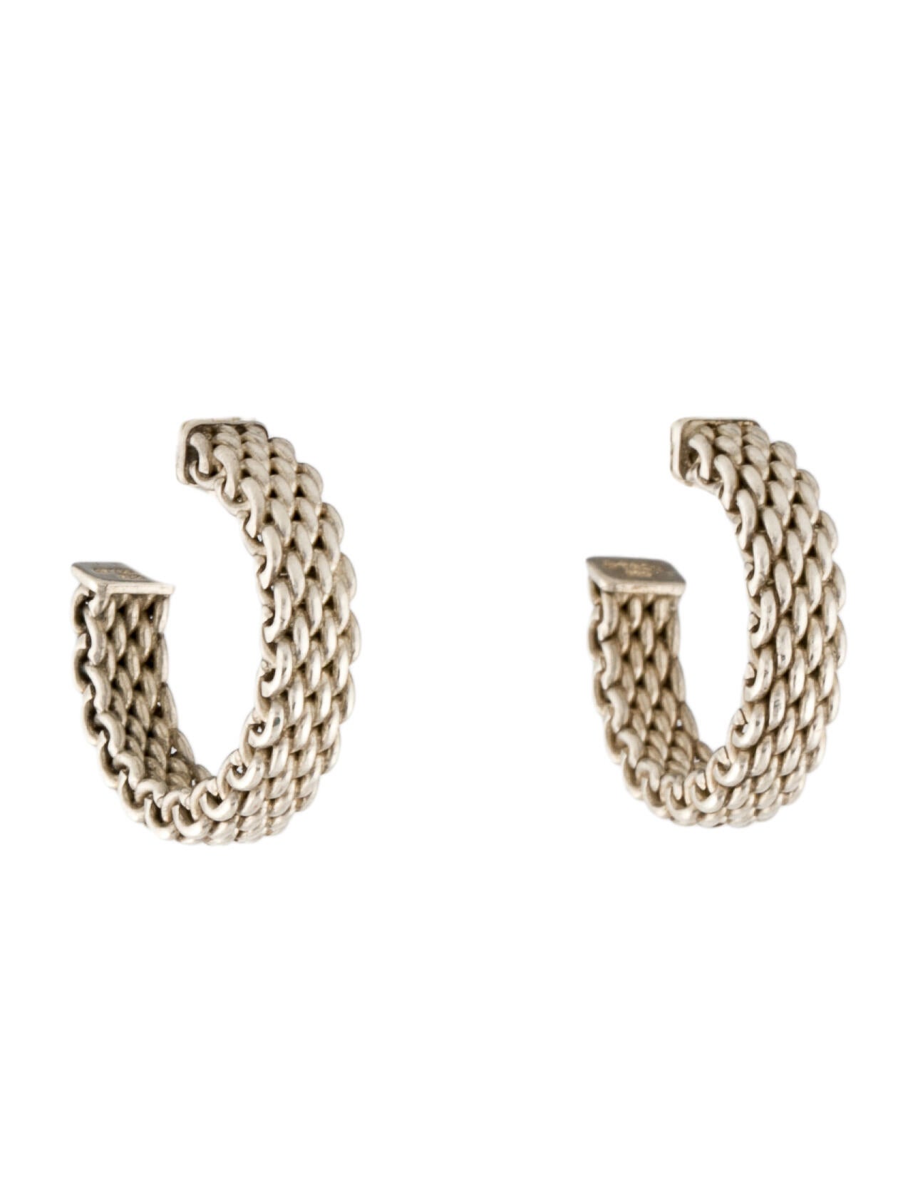 Tiffany & Co. Vintage 18K Diamond Hoop Earrings - 18K Yellow Gold Hoop ...
