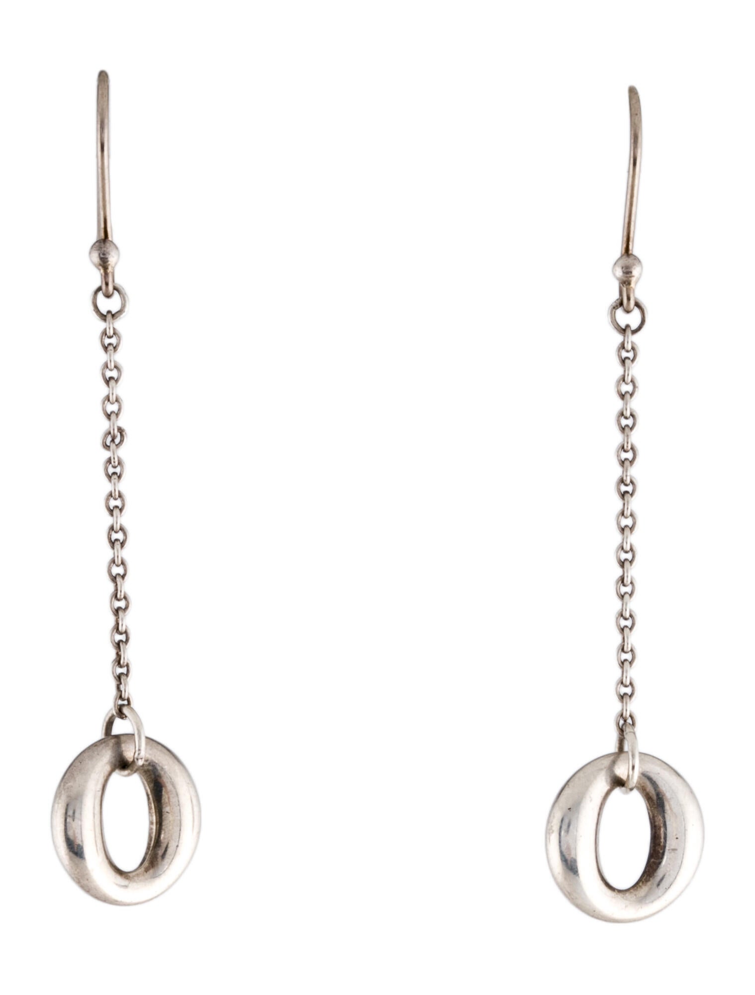 Tiffany & Co. 18K Diamond Knot Drop Earrings - 18K Rose Gold Drop ...