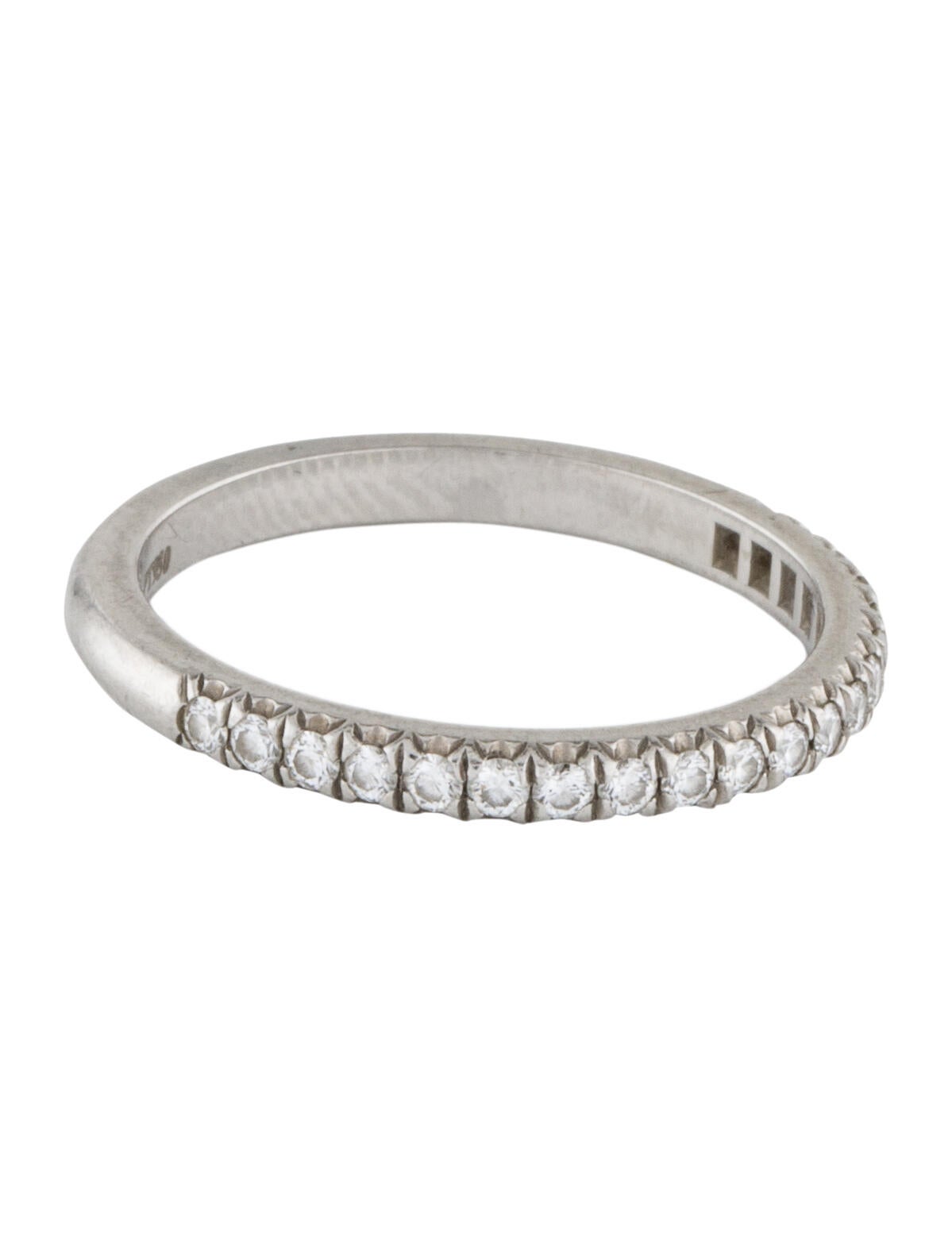 Tiffany & Co. Soleste Half Eternity Ring - 950 Platinum Band, Rings ...