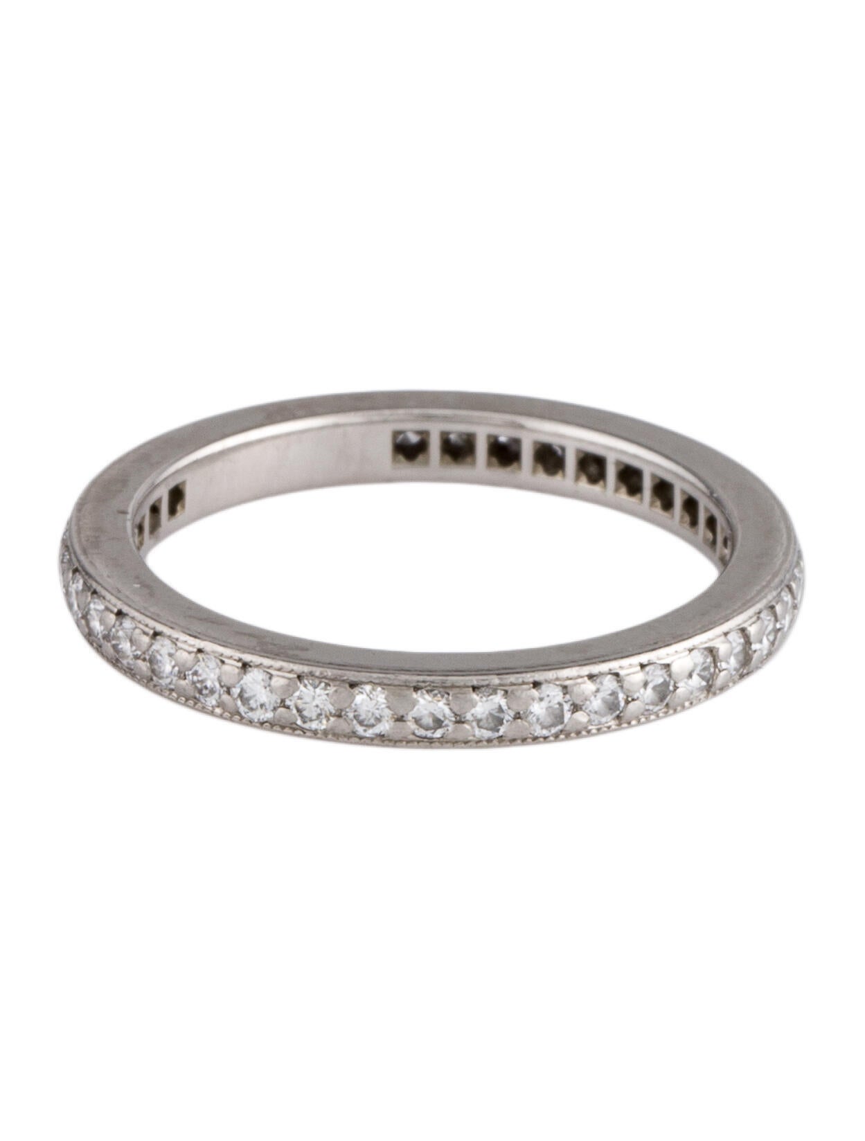 Tiffany & Co. Platinum Diamond Eternity Band - 950 Platinum Eternity ...