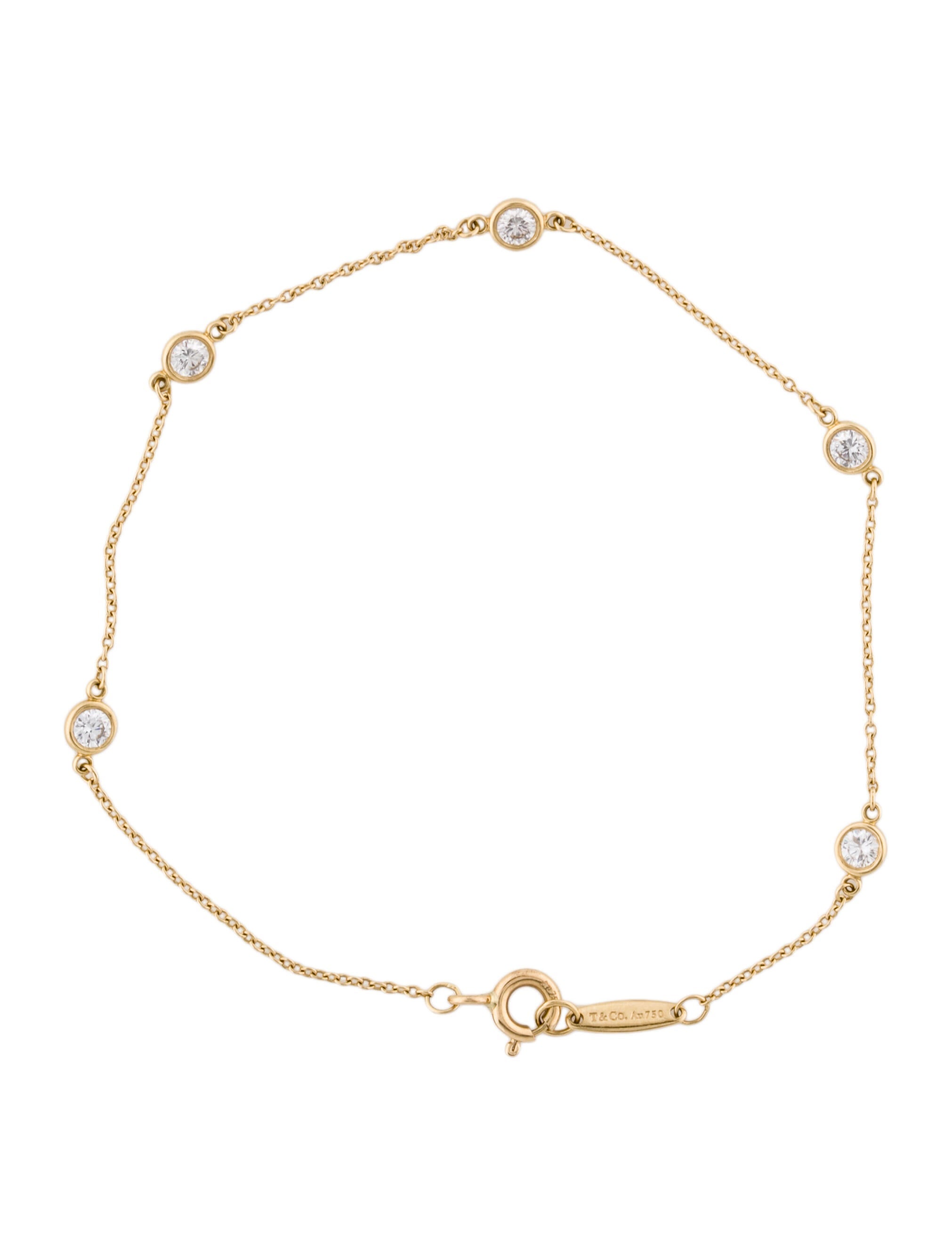 Tiffany & Co. 18K Diamonds by the Yard Bracelet - Station, Bracelets ...