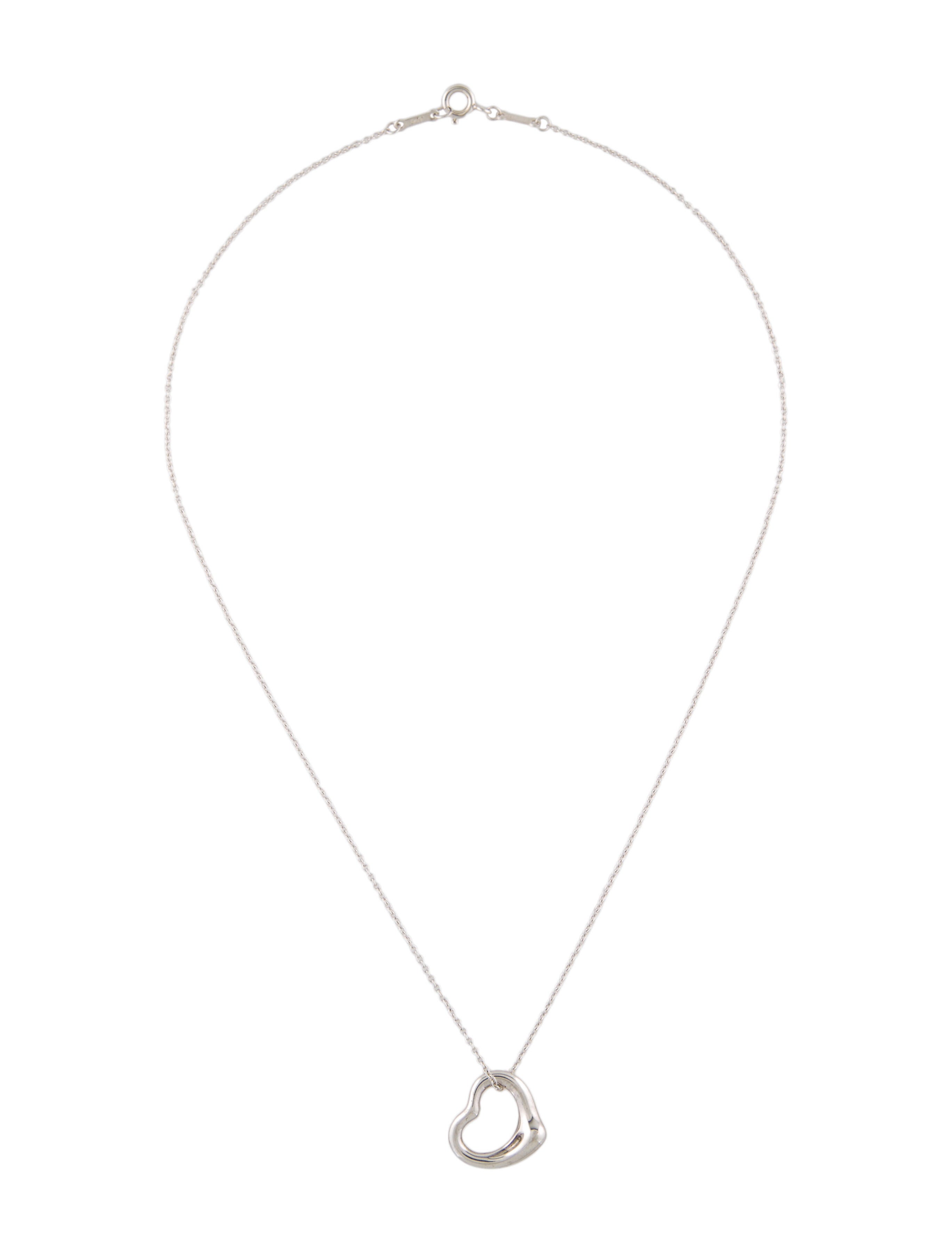 Tiffany & Co. Open Heart Pendant Necklace - Pendant Necklace, Necklaces ...