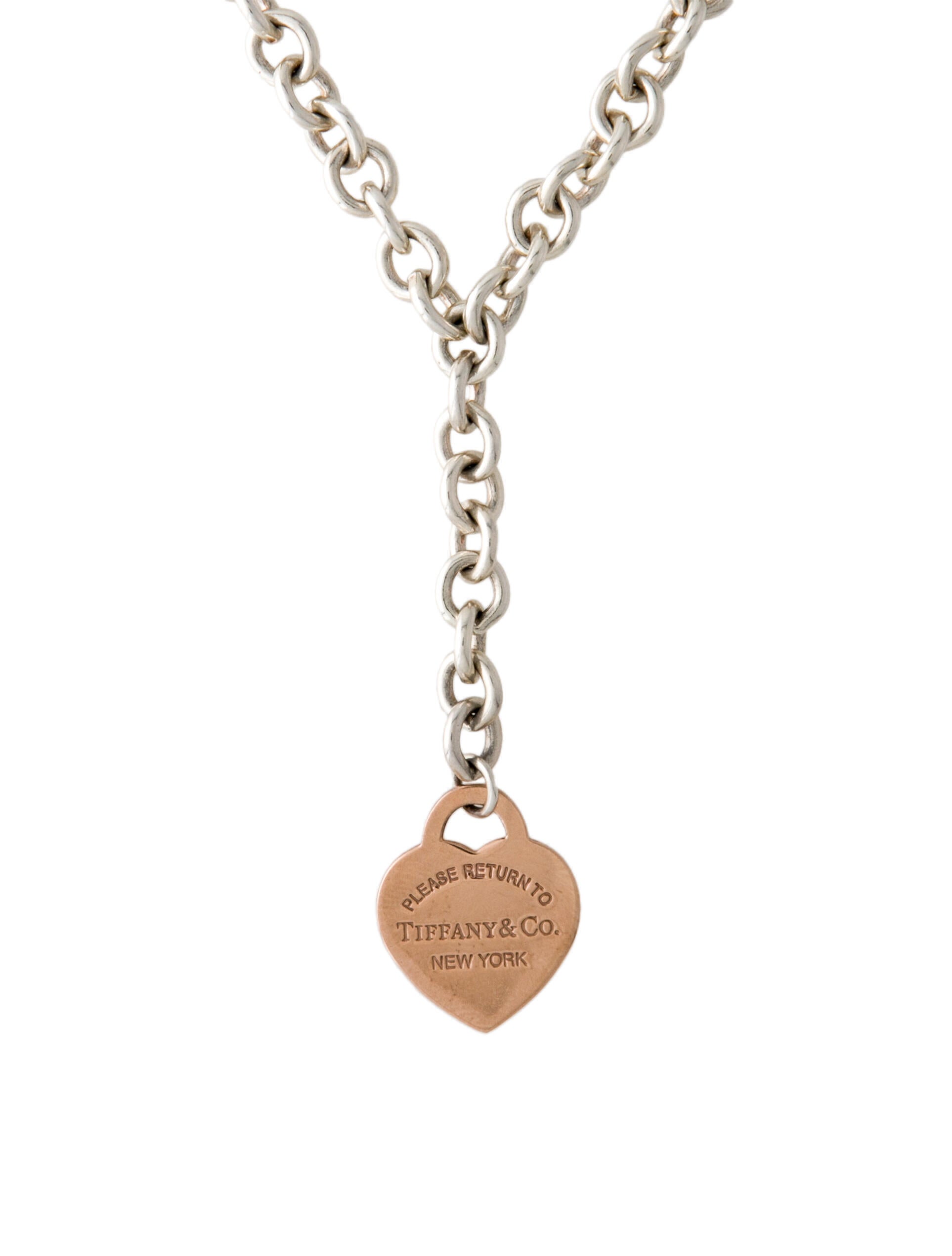 Tiffany & Co. Two-tone Return To Tiffany Lavalier Pendant Necklace 