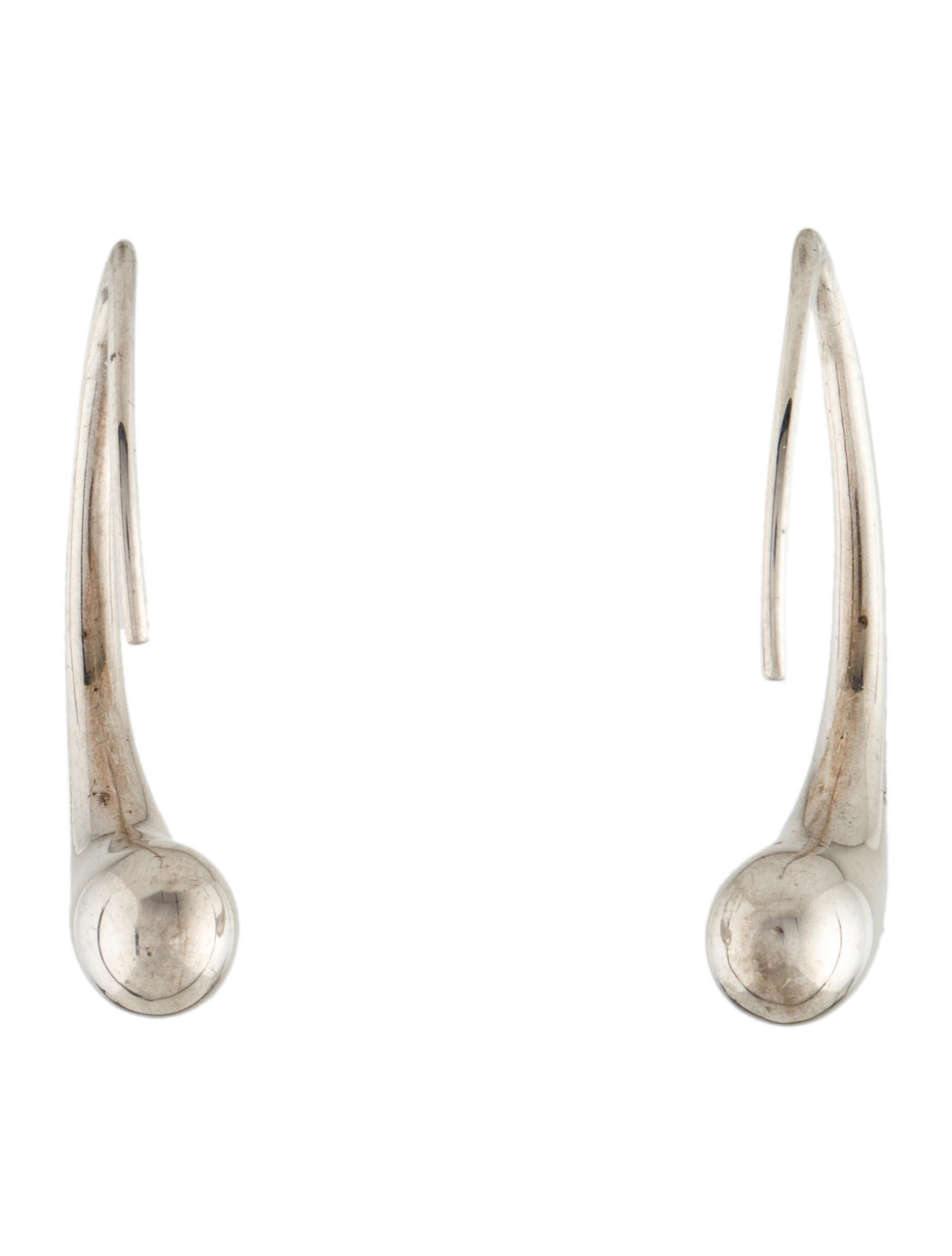 Tiffany & Co. Teardrop Earrings - Sterling Silver Drop, Earrings ...