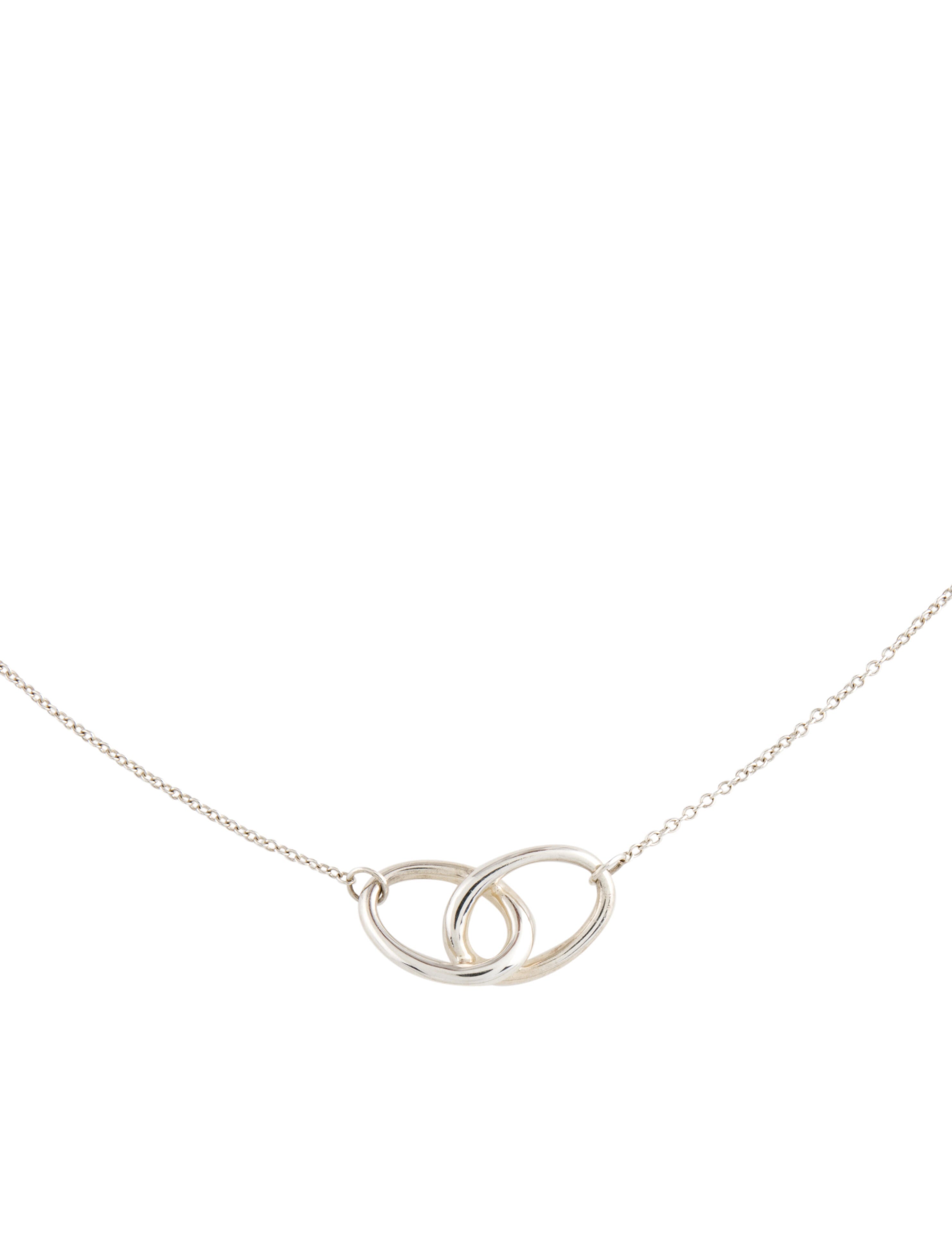 Tiffany & Co. Double Loop Pendant Necklace - Sterling Silver Pendant ...