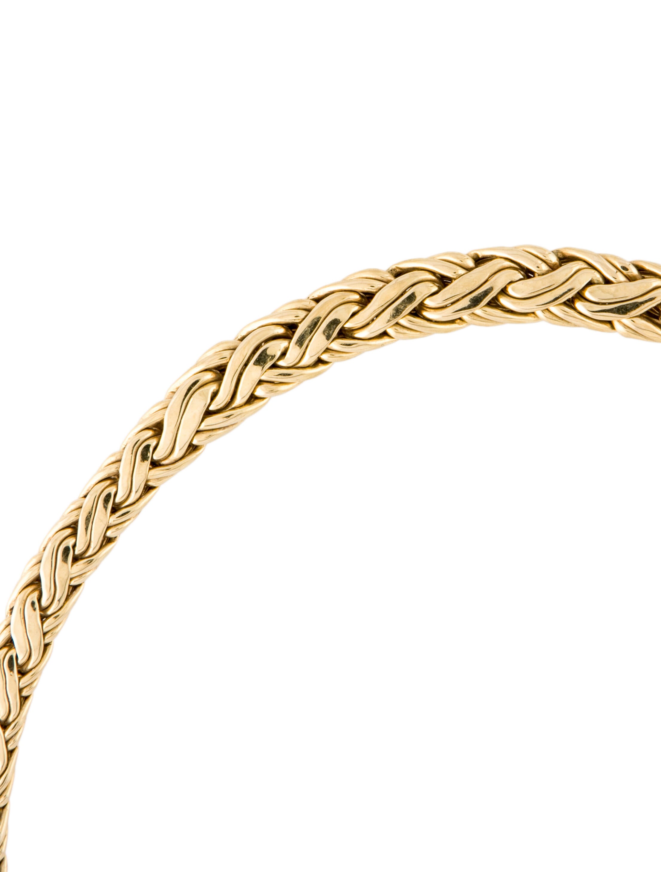 Tiffany & Co. 18K Weave Chain Necklace - 18K Yellow Gold Chain ...