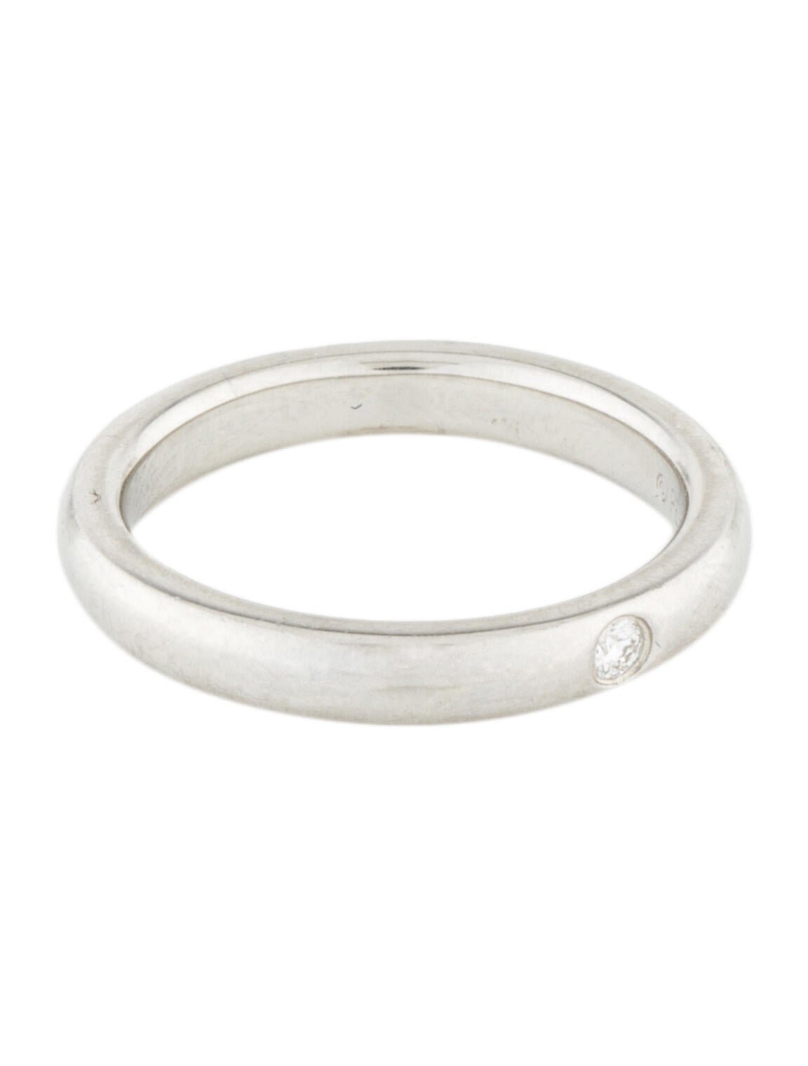 Tiffany & Co. Platinum Diamond Stacking Band - 950 Platinum Band, Rings ...