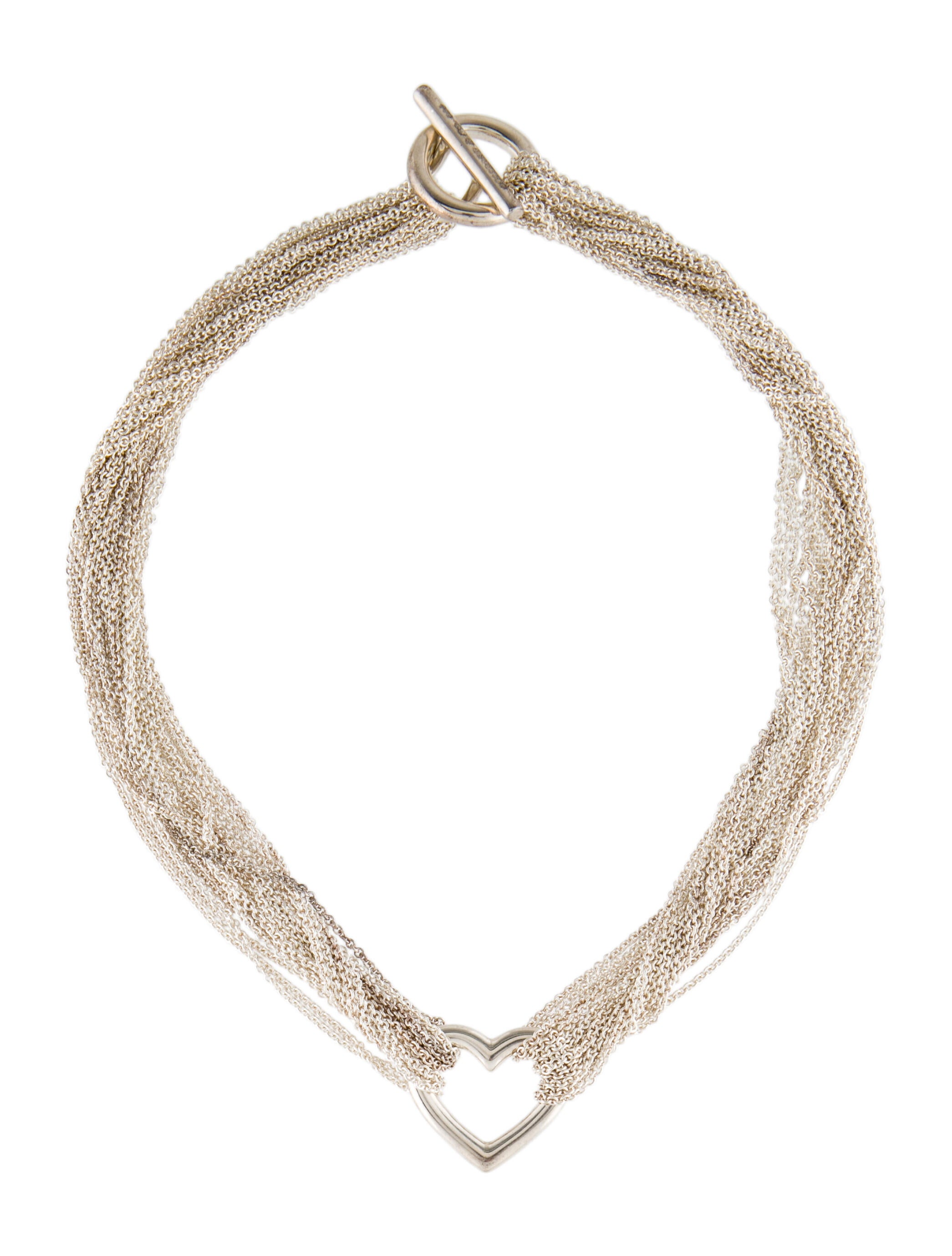 Tiffany & Co. Heart Multistrand Necklace - Sterling Silver Multistrand ...