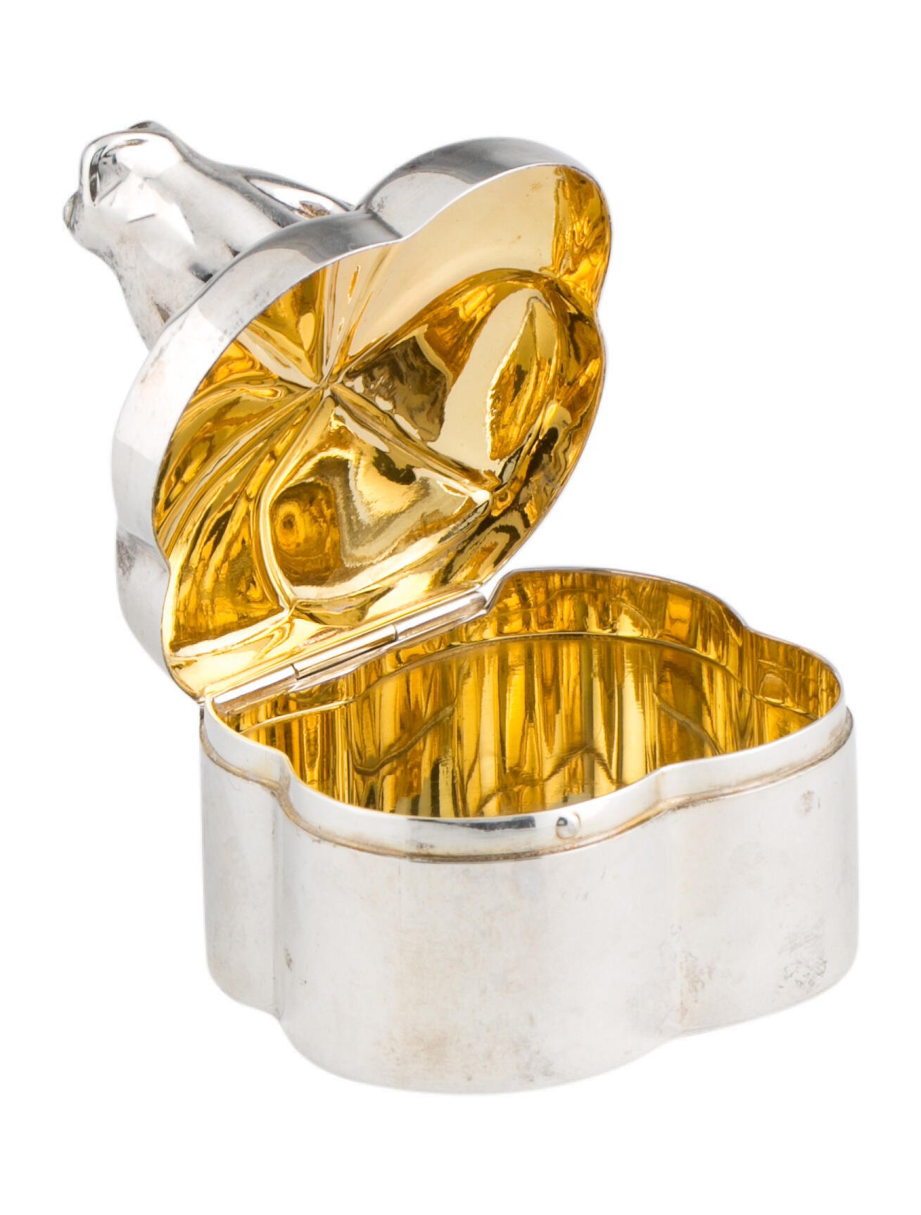 Tiffany & Co. Vintage Sterling Silver Frog Trinket Box - Silver ...