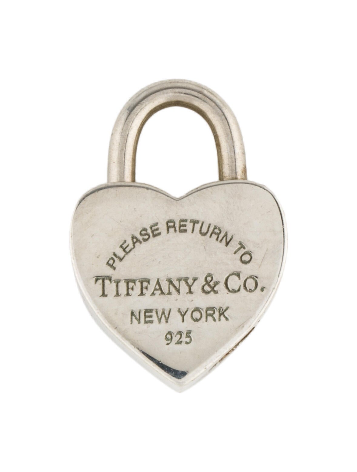 Tiffany & Co. Heart Lock Pull & Twist Charm - Sterling Silver Pendant ...