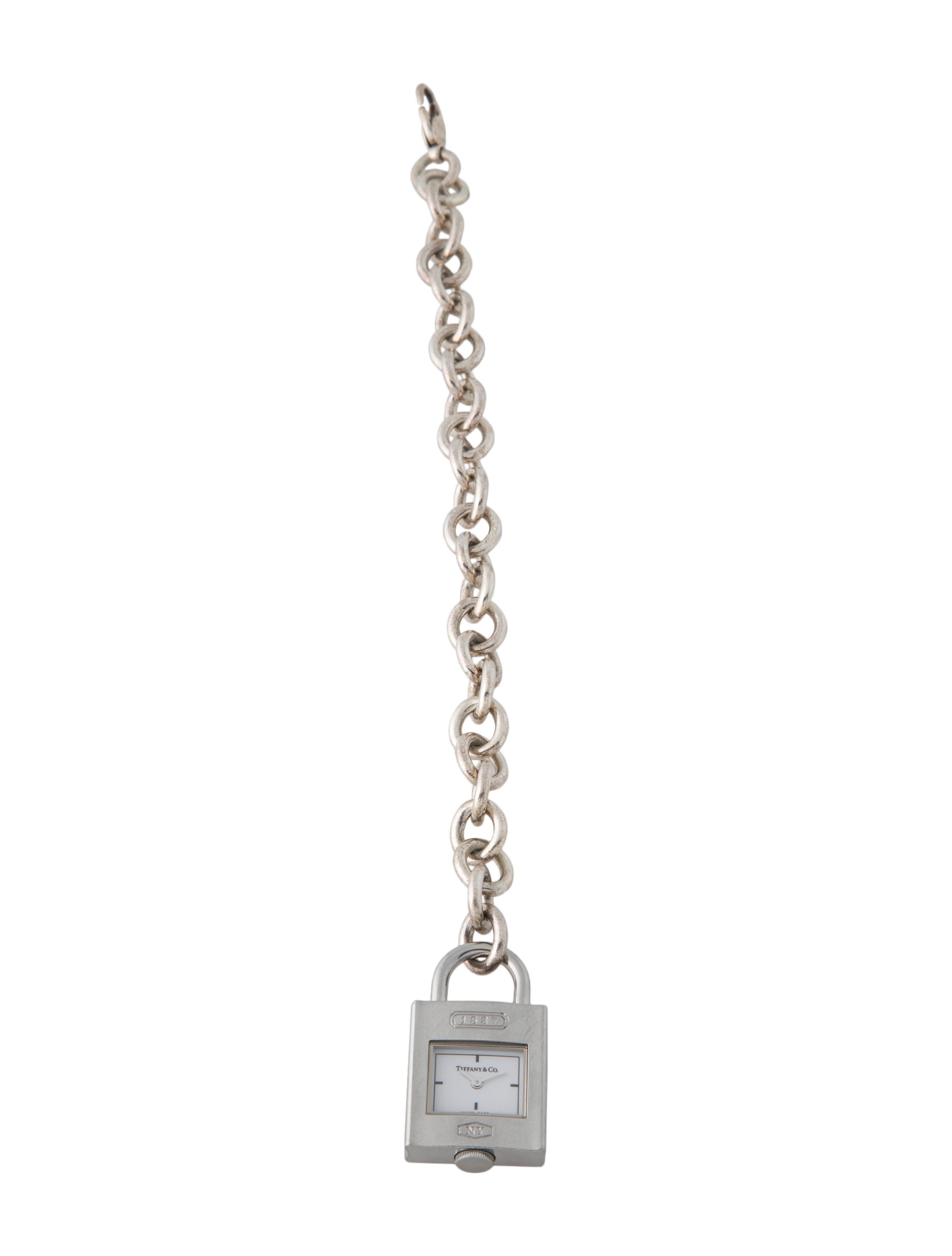 Tiffany & Co. 1837 Padlock Watch Charm - Silver - TIF252508 | The RealReal