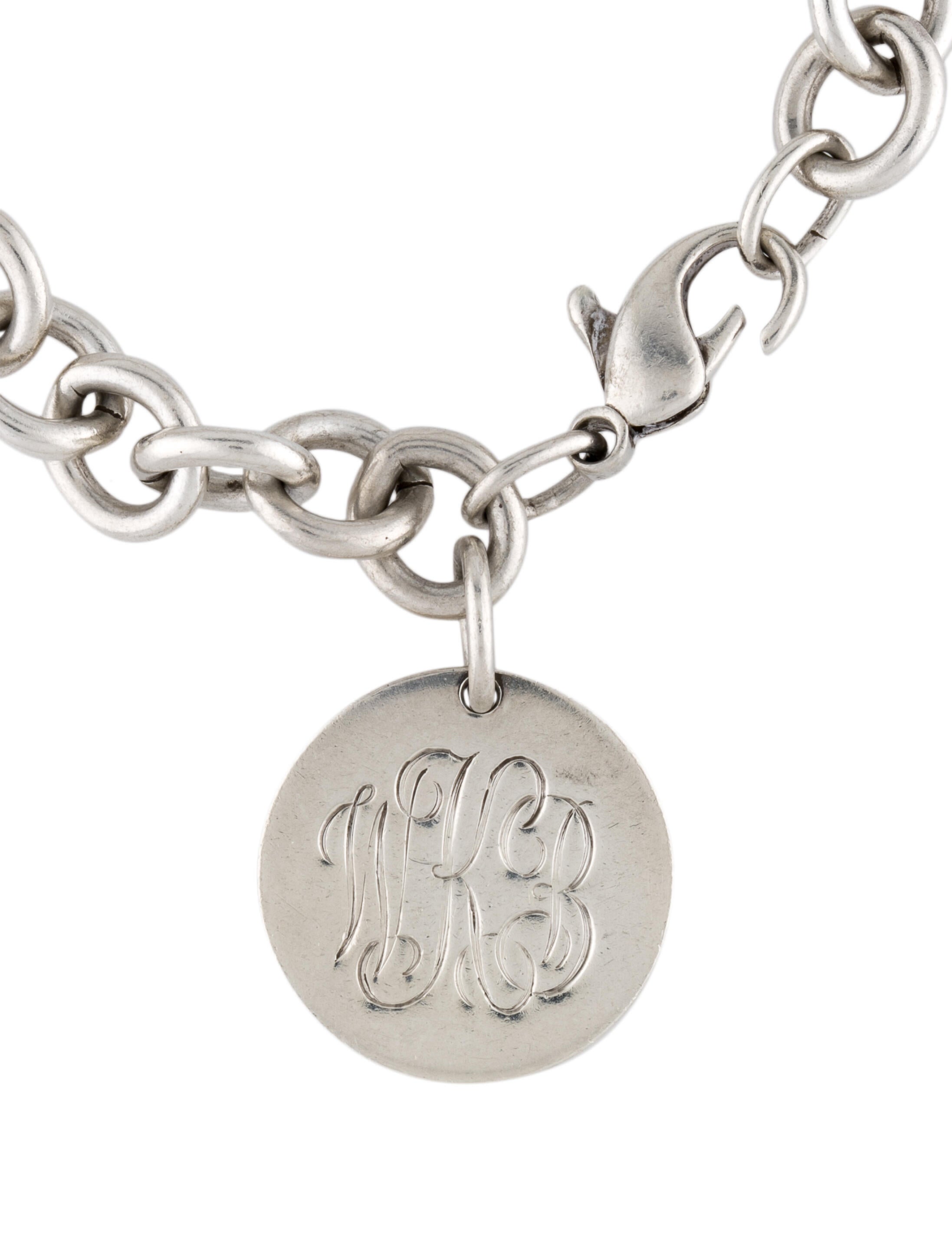 Tiffany & Co. Circle Tag Charm Bracelet - Sterling Silver Charm ...