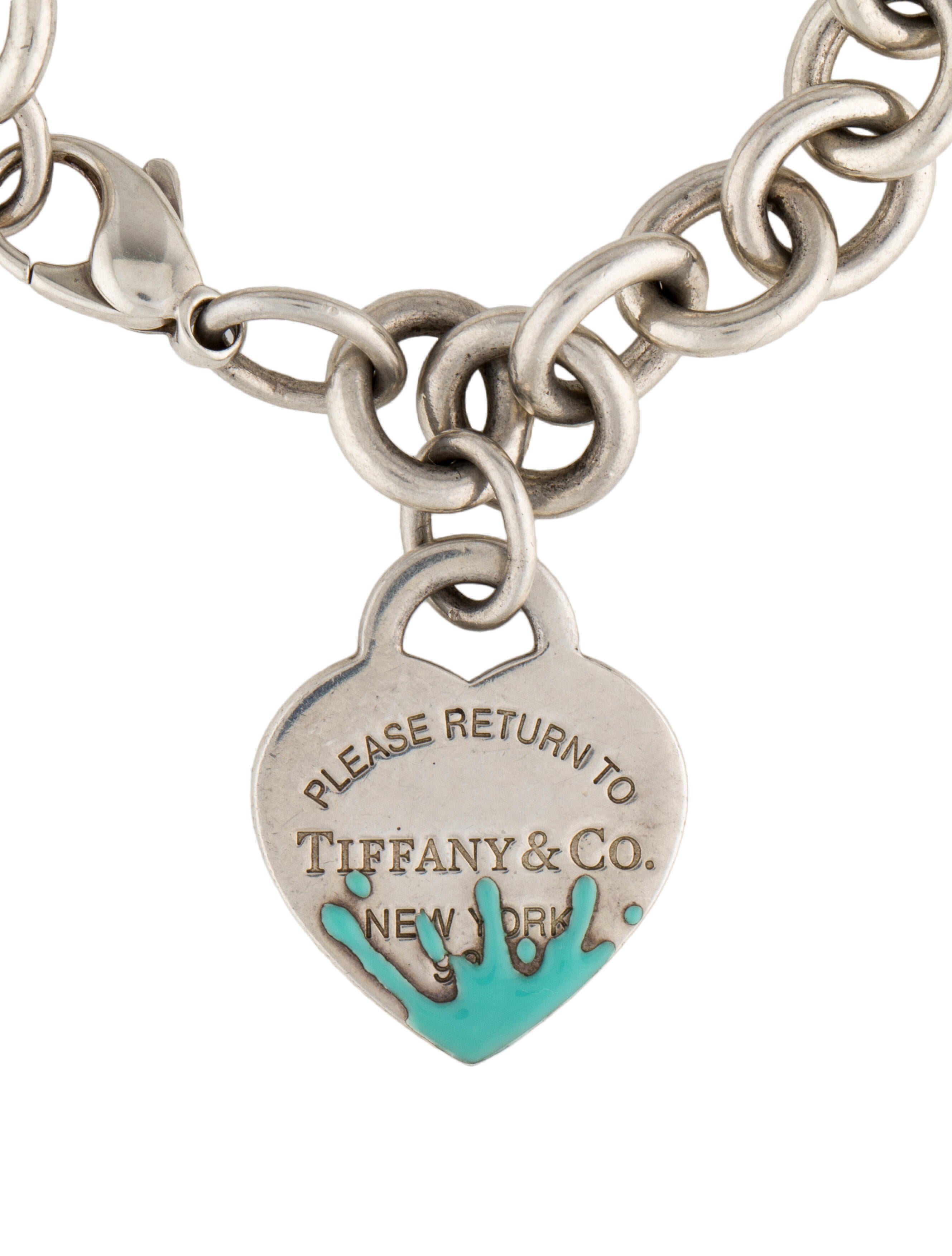 Tiffany & Co. Color Splash Heart Tag Bracelet - Charm, Bracelets ...