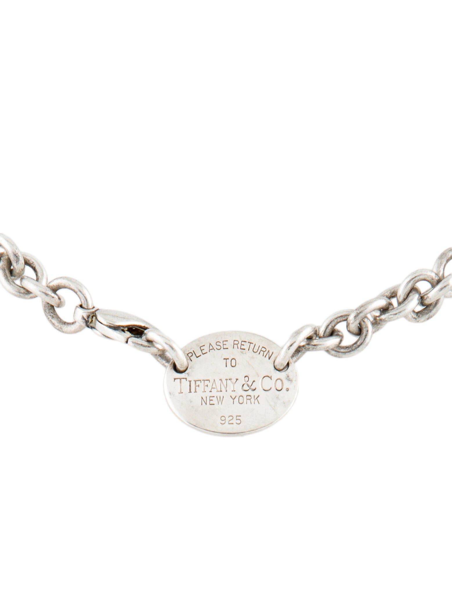 Tiffany & Co. Return to Tiffany® Oval Tag Choker - Choker, Necklaces ...